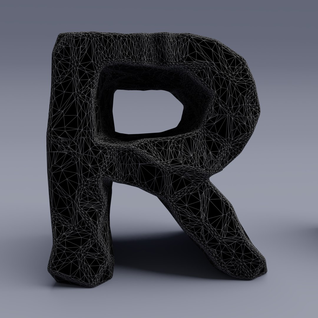 3D Letter R Model - TurboSquid 1382568