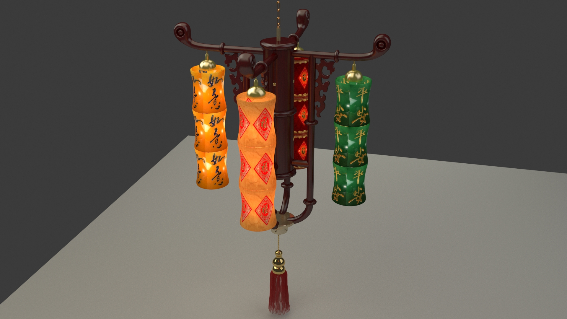 Chinese lantern 3D model - TurboSquid 1680783