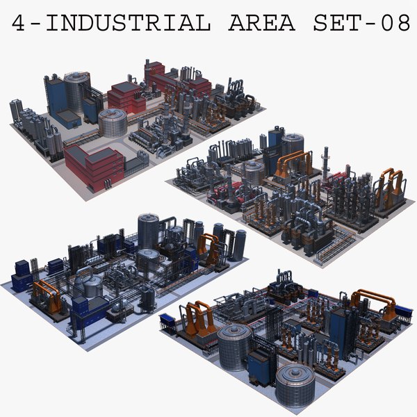4-Industrial area set -08 3D model - TurboSquid 2036992