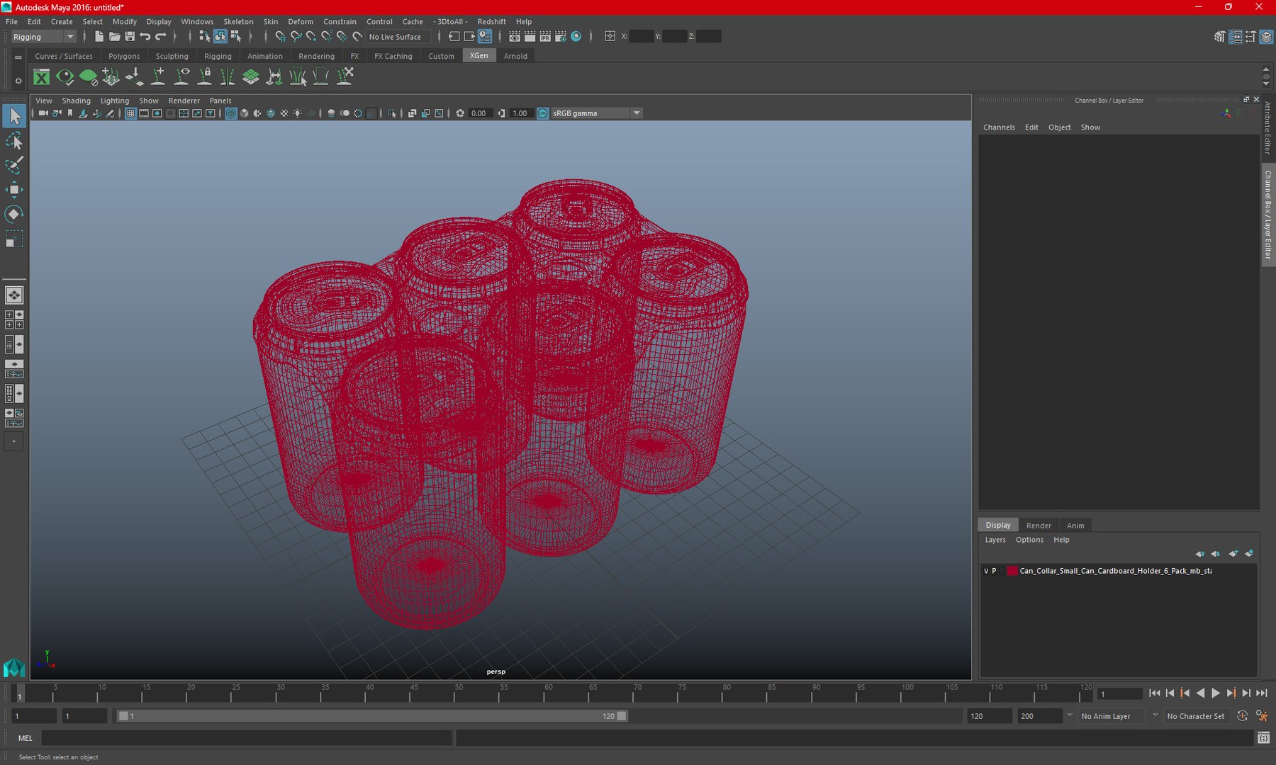 3D Can Collar Small Can Cardboard Holder 6 Pack - TurboSquid 2139735