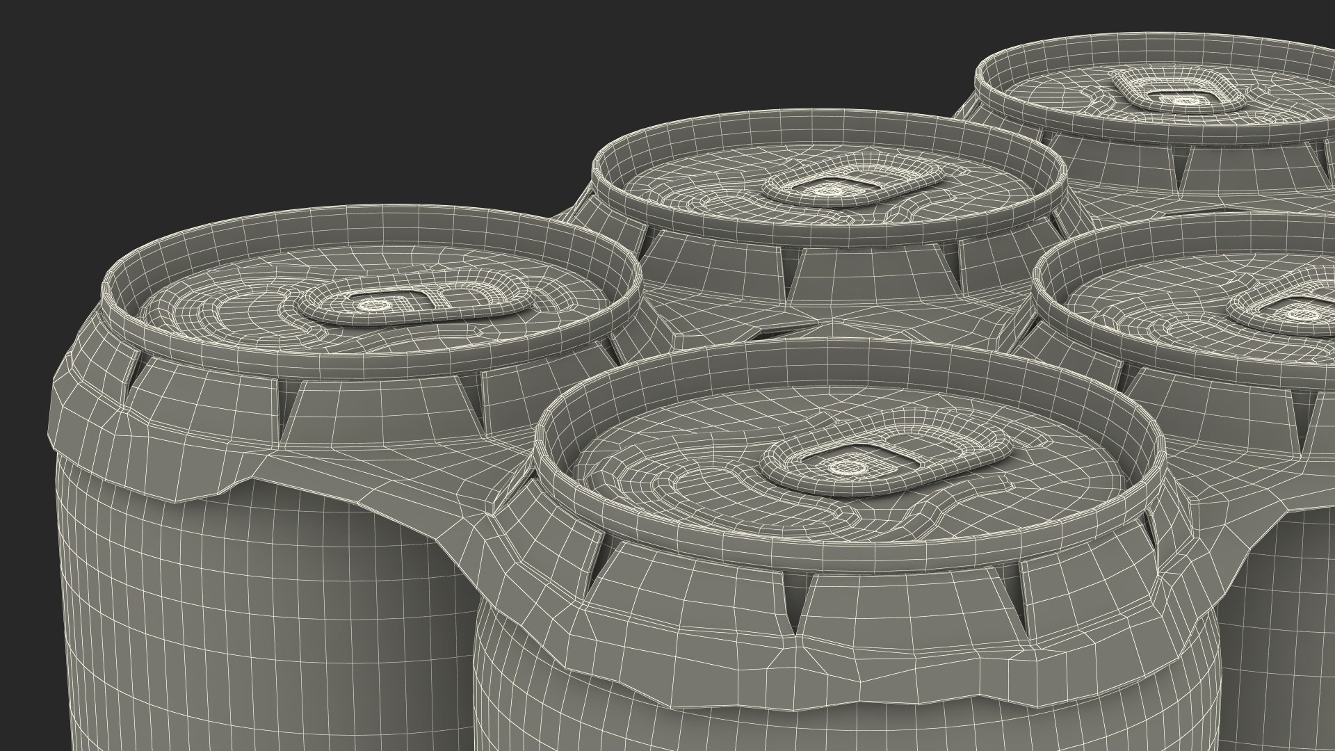 3D Can Collar Small Can Cardboard Holder 6 Pack - TurboSquid 2139735