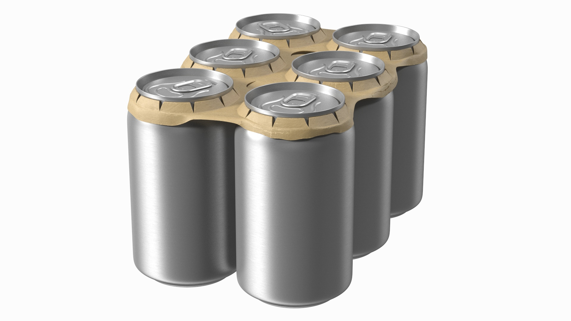 3D Can Collar Small Can Cardboard Holder 6 Pack - TurboSquid 2139735