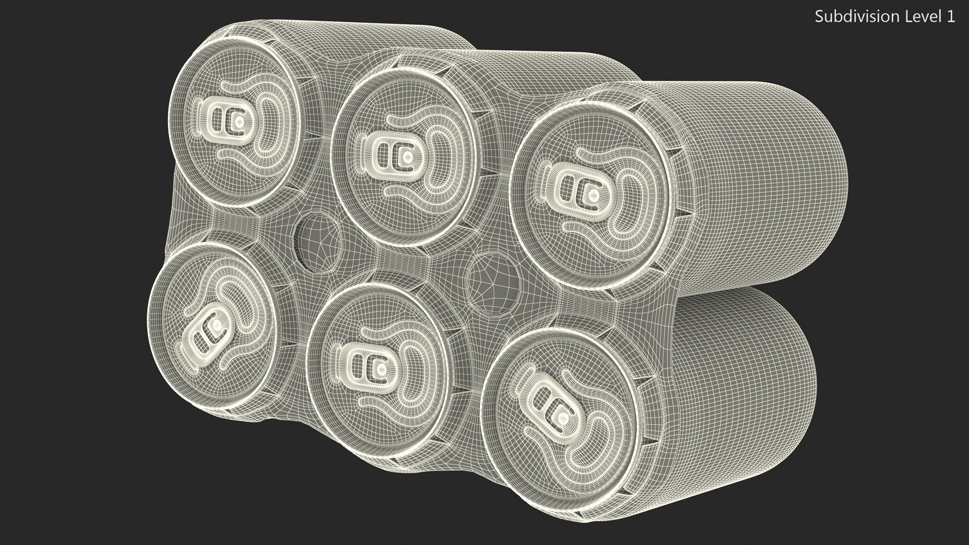 3D Can Collar Small Can Cardboard Holder 6 Pack - TurboSquid 2139735