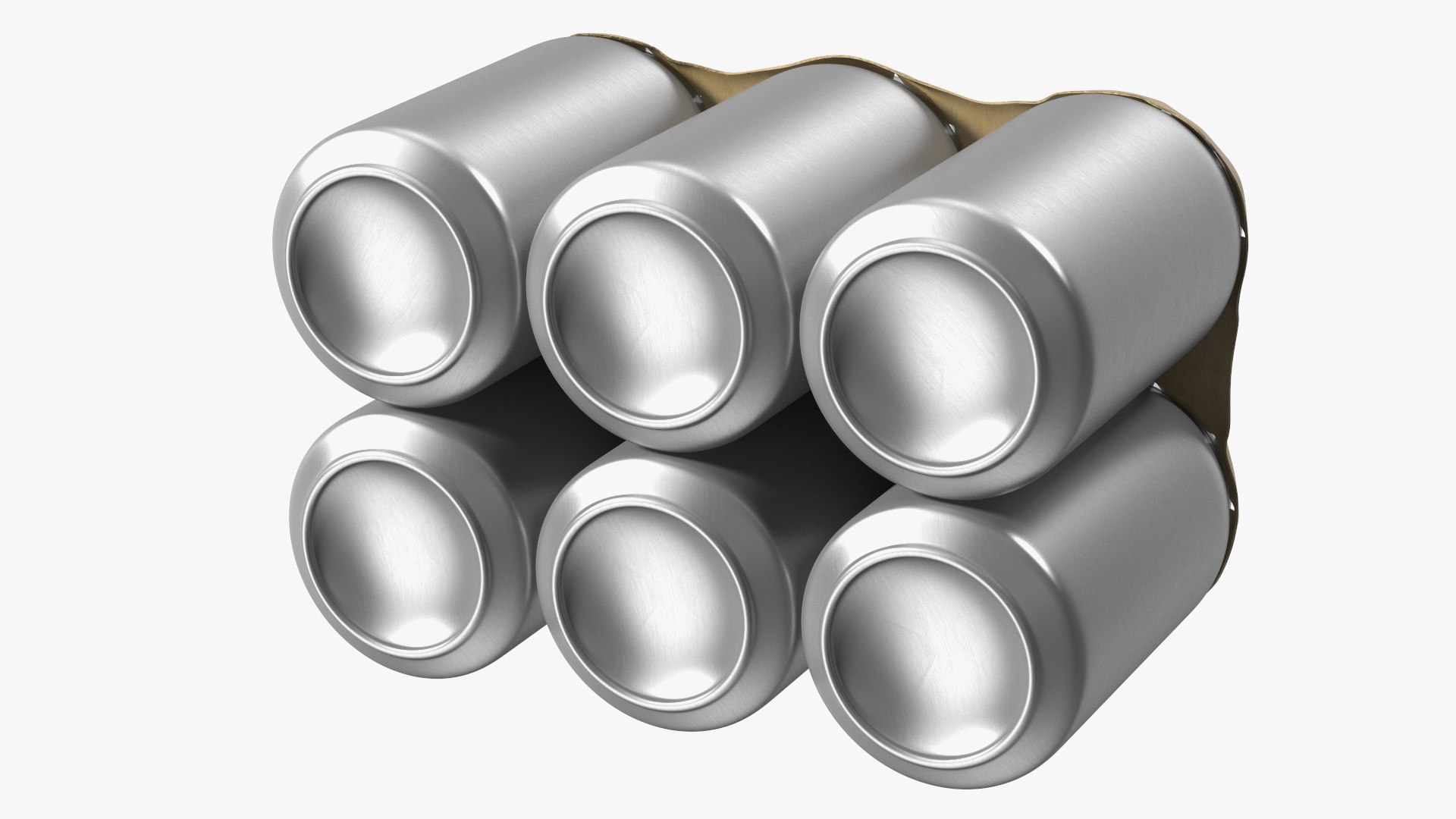 3D Can Collar Small Can Cardboard Holder 6 Pack - TurboSquid 2139735