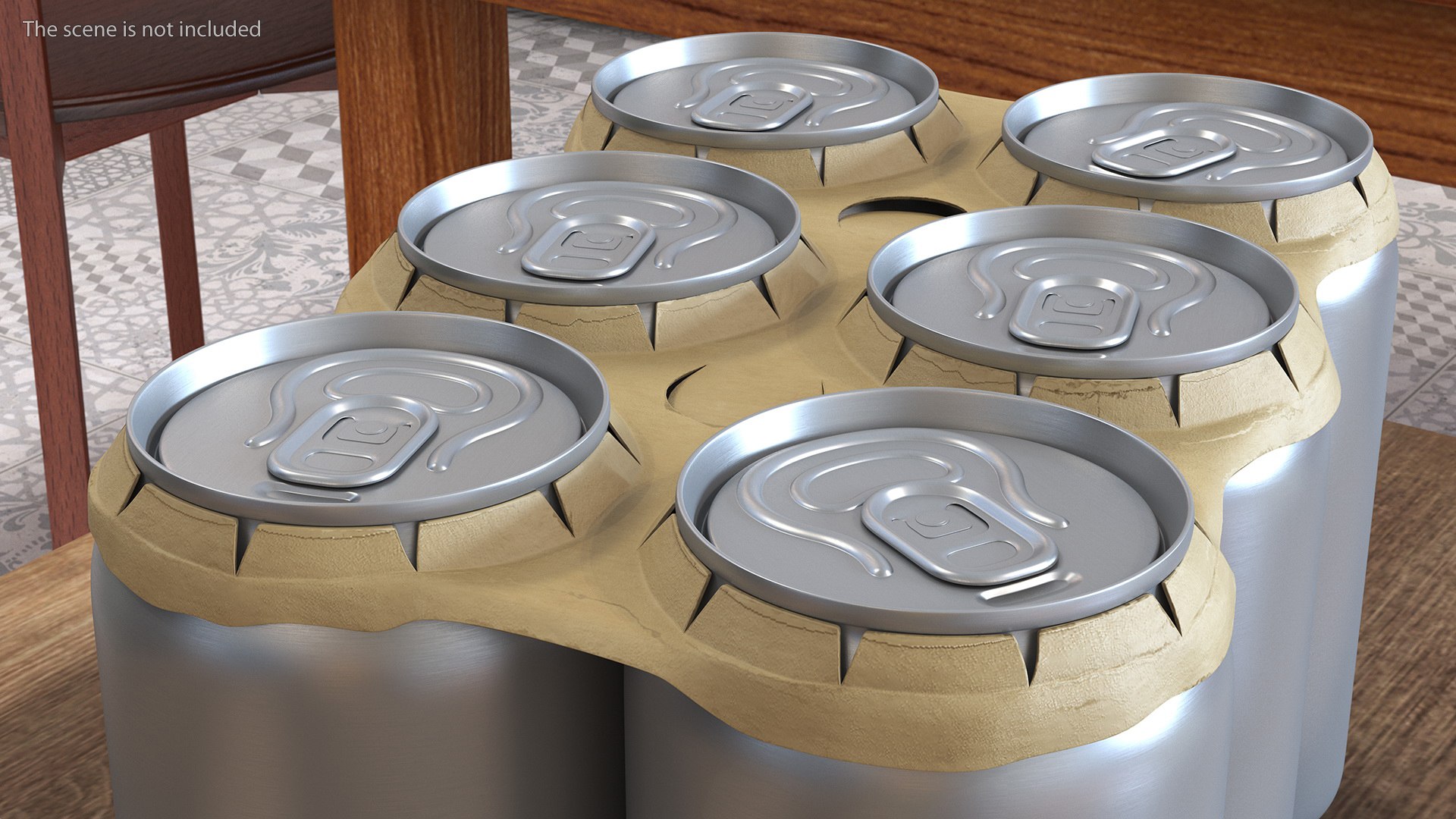 3D Can Collar Small Can Cardboard Holder 6 Pack - TurboSquid 2139735