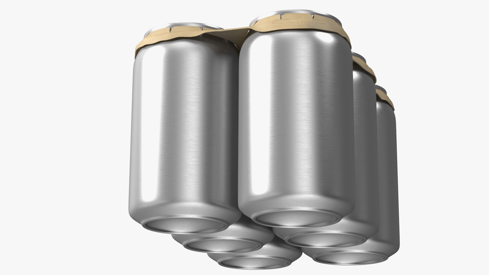 3D Can Collar Small Can Cardboard Holder 6 Pack - TurboSquid 2139735