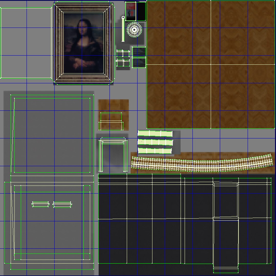 3D Mona Lisa Louvre Area Model - TurboSquid 2191100