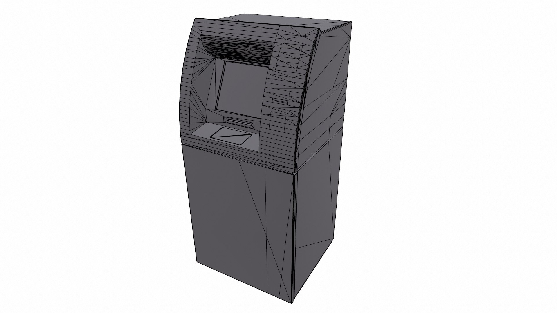 3D ATM Machine Low Poly Model - TurboSquid 2391141