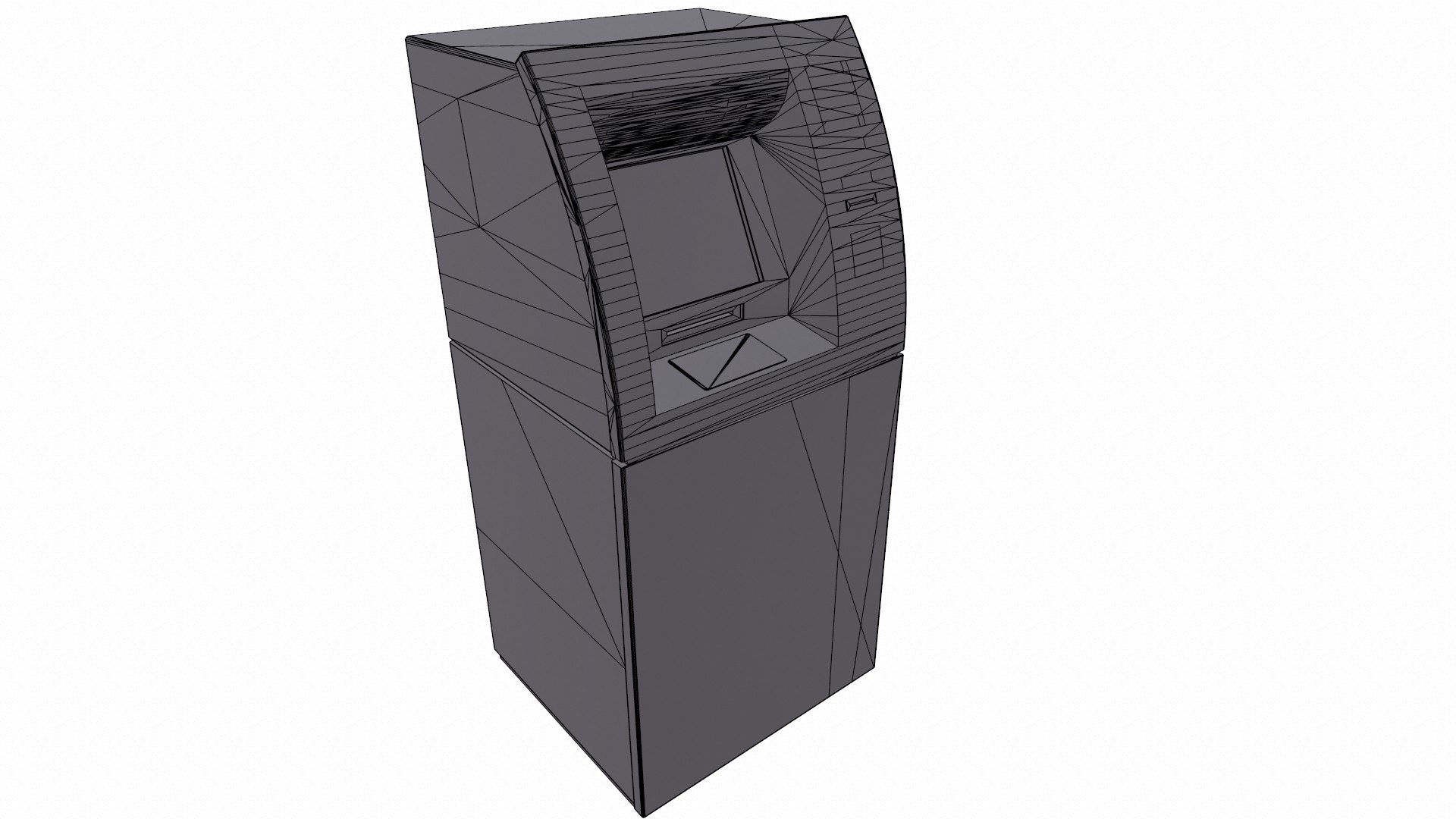 3D ATM Machine Low Poly Model - TurboSquid 2391141
