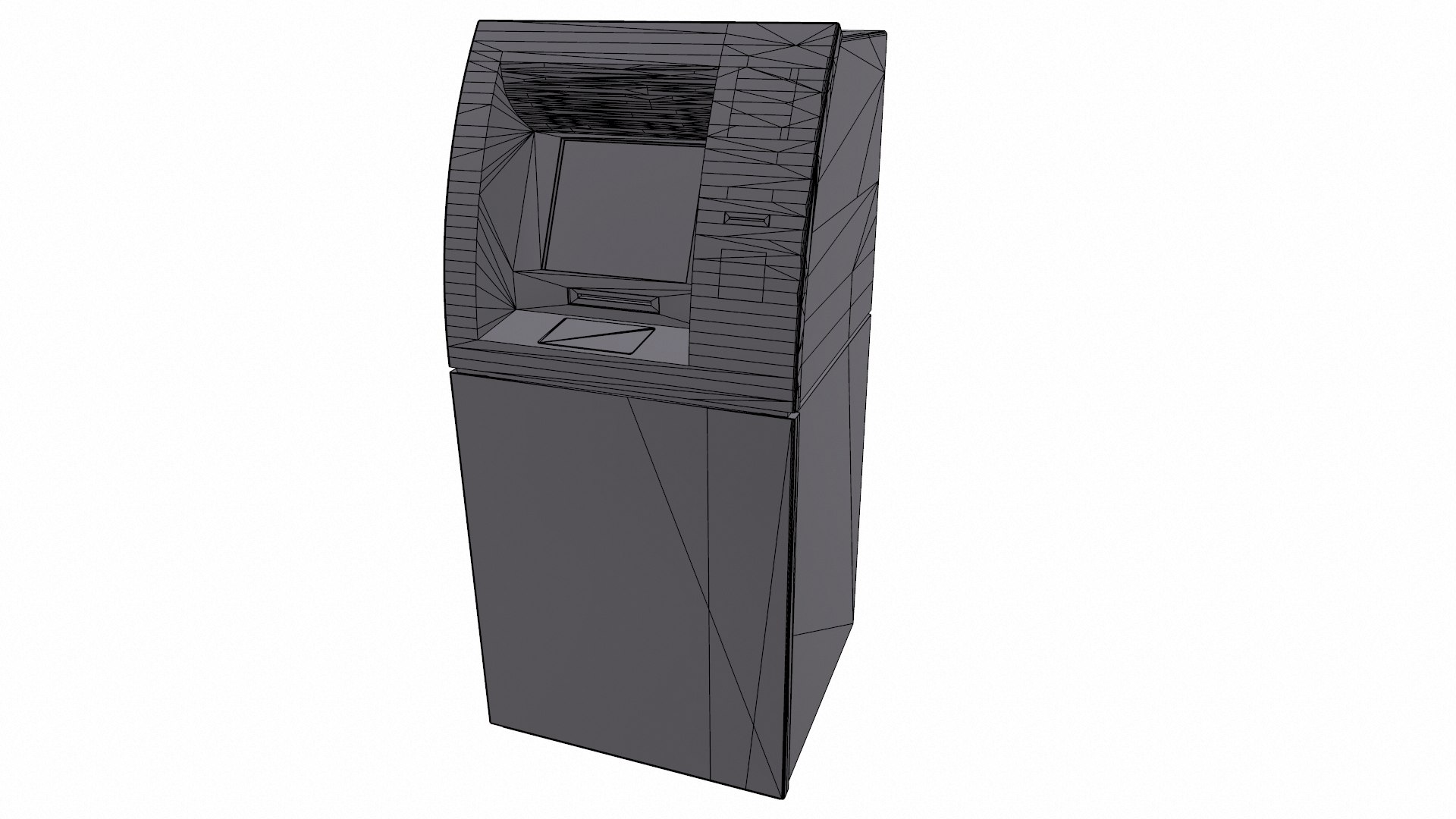 3D ATM Machine Low Poly Model - TurboSquid 2391141