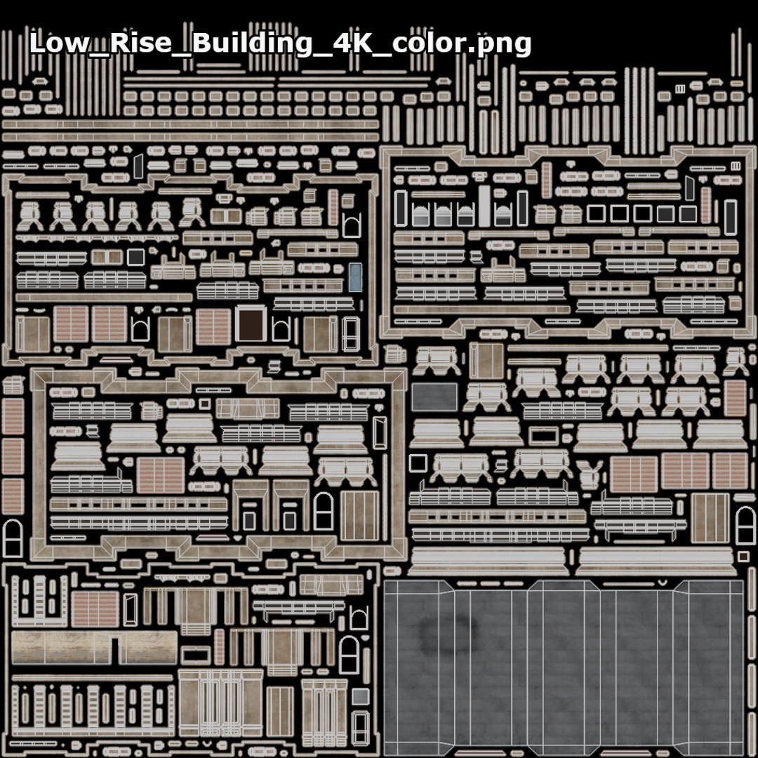 Low-Rise Building 3D Model - TurboSquid 1800317