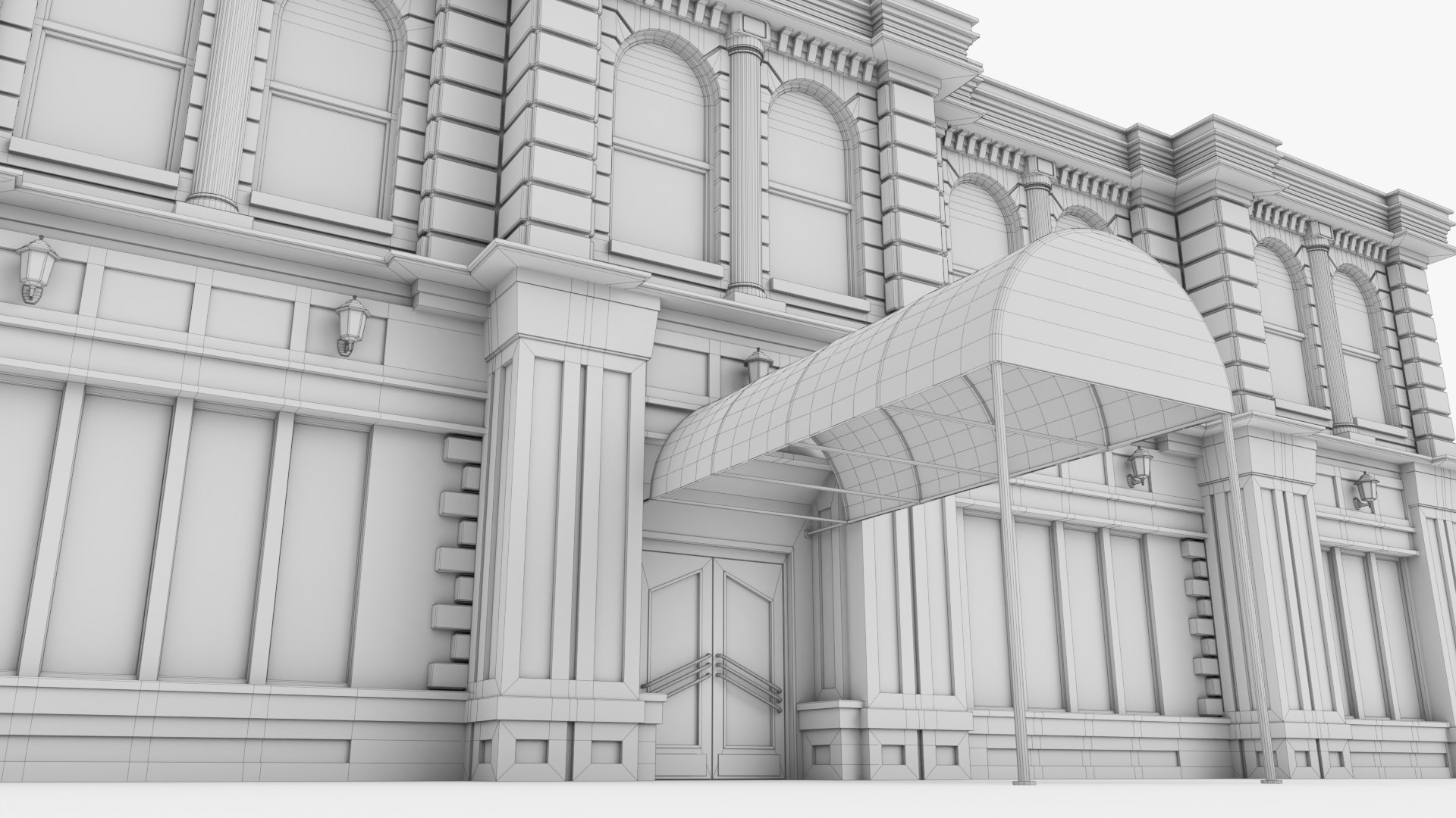 Low-Rise Building 3D Model - TurboSquid 1800317