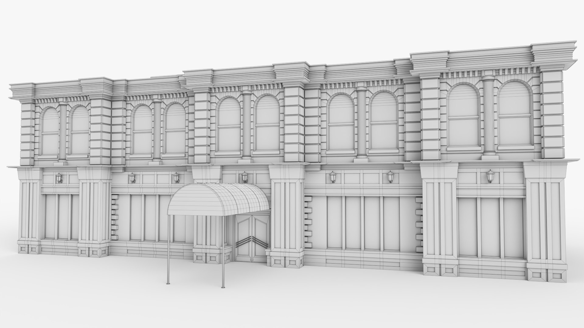 Low-Rise Building 3D Model - TurboSquid 1800317