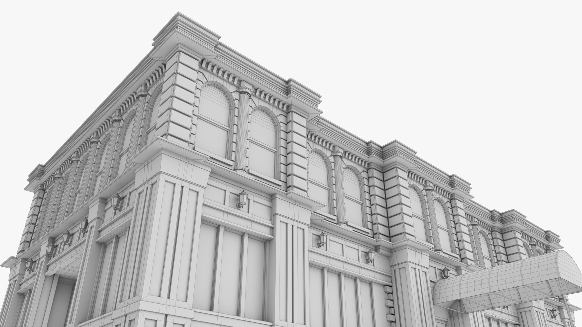 Low-Rise Building 3D Model - TurboSquid 1800317