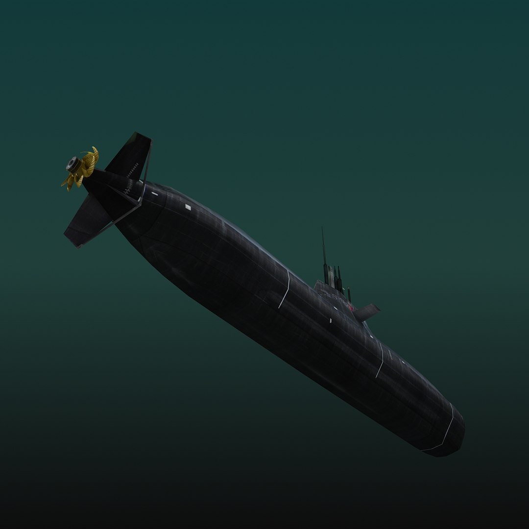 3d model type 212 submarine u-32