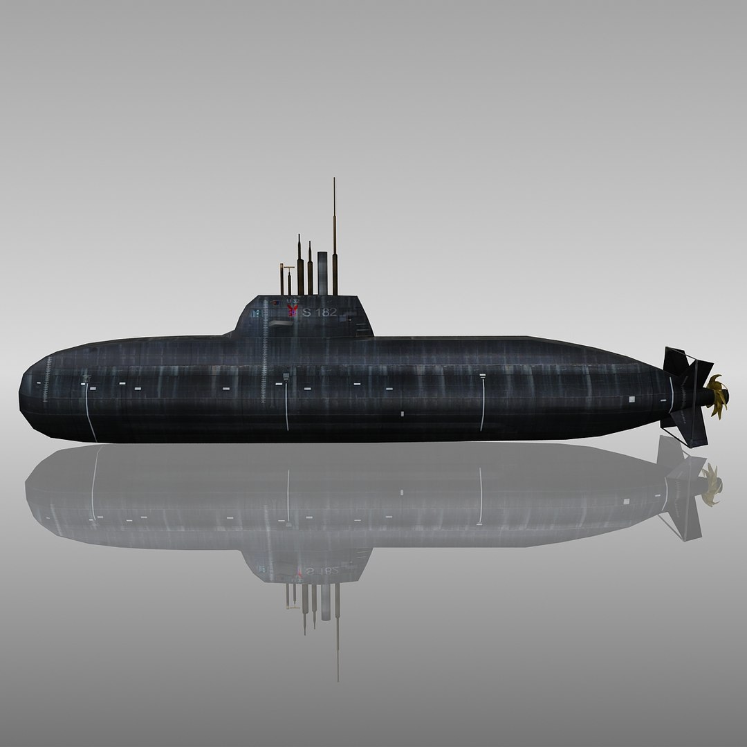3d Model Type 212 Submarine U-32