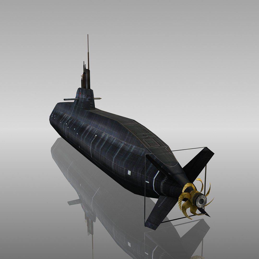 3d Model Type 212 Submarine U-32