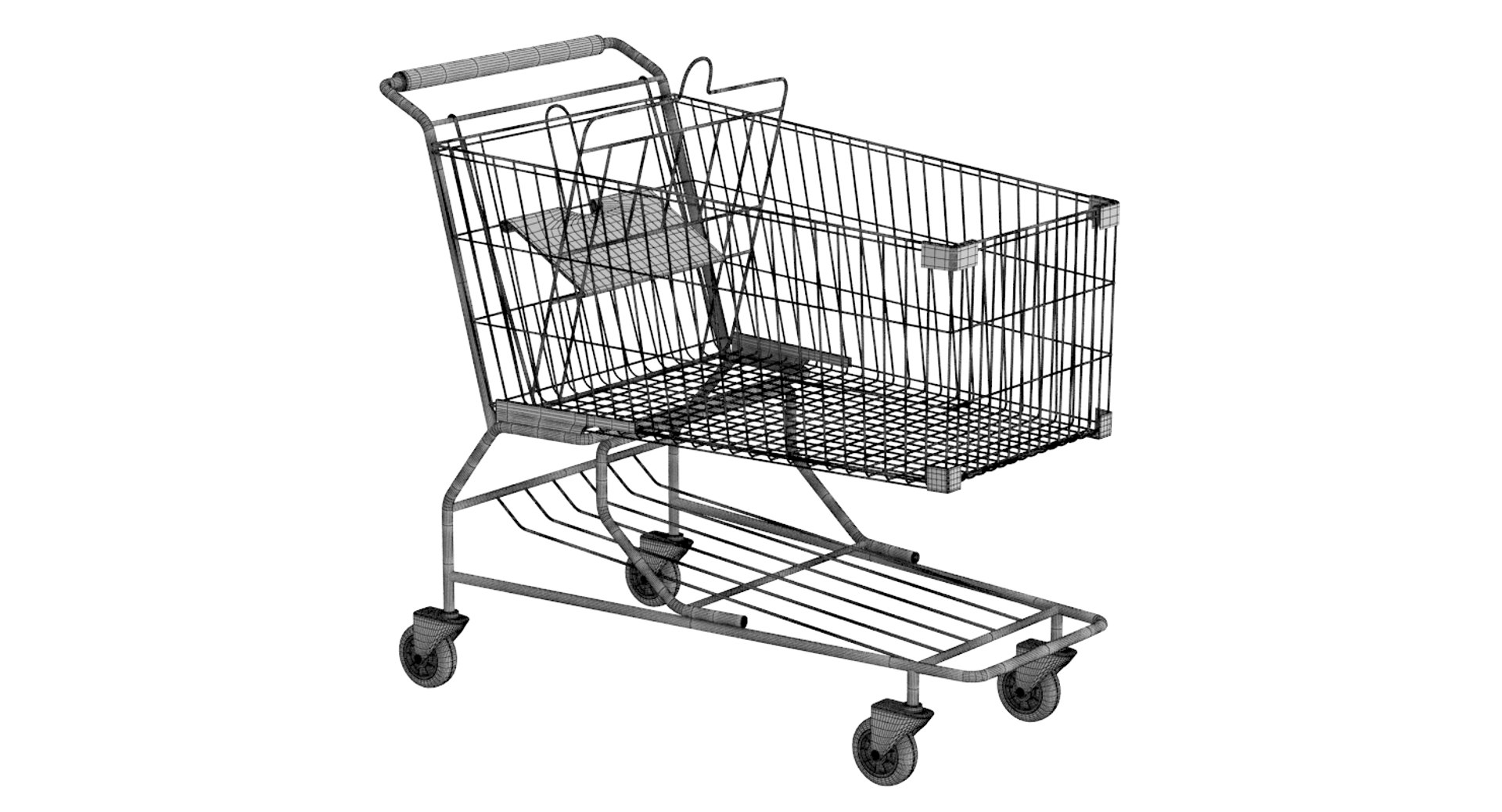 Real Shopping Cart 3D Model - TurboSquid 1391084
