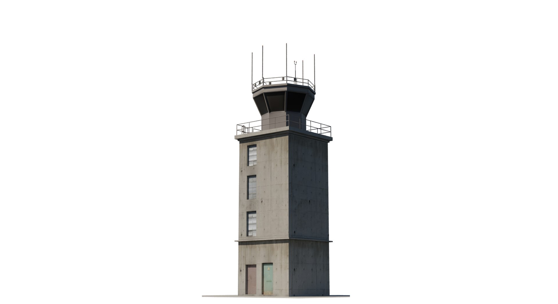 3D Airport Atc Tower - TurboSquid 1687582