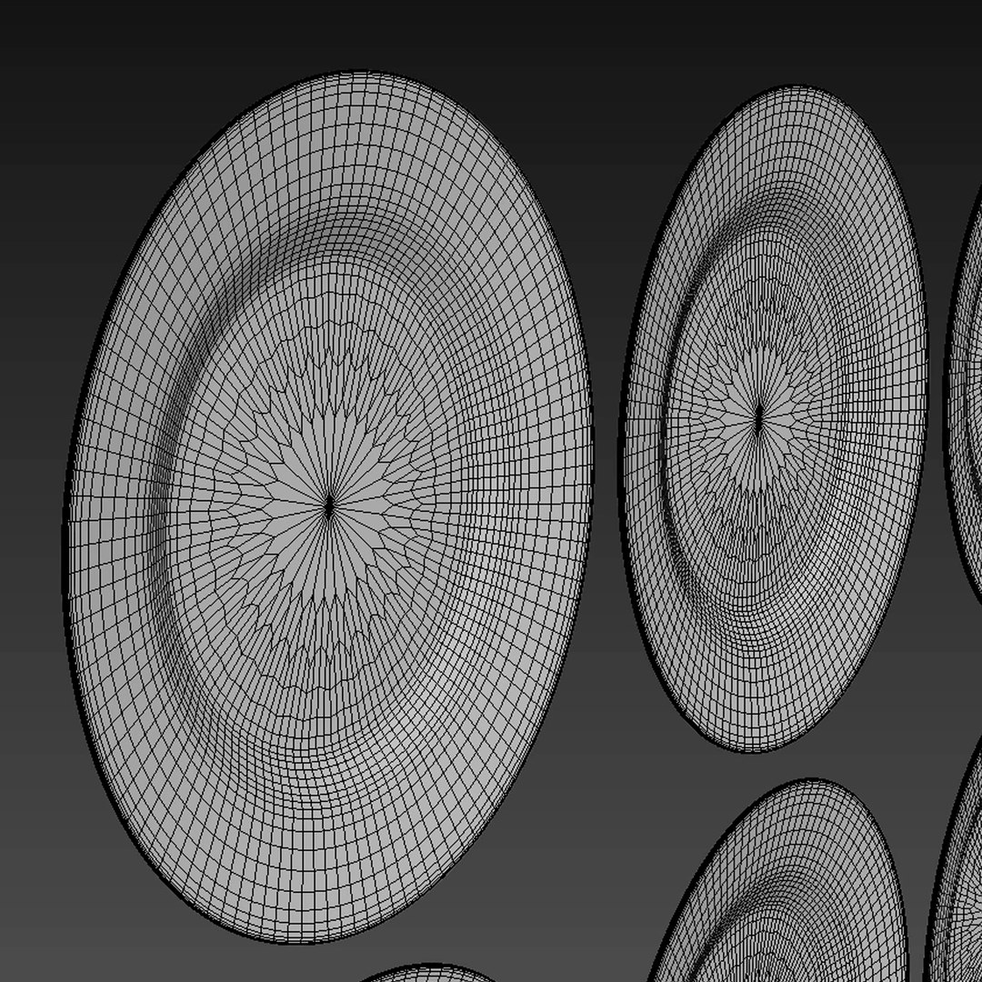 3D decorative plate set 1 model - TurboSquid 1410584