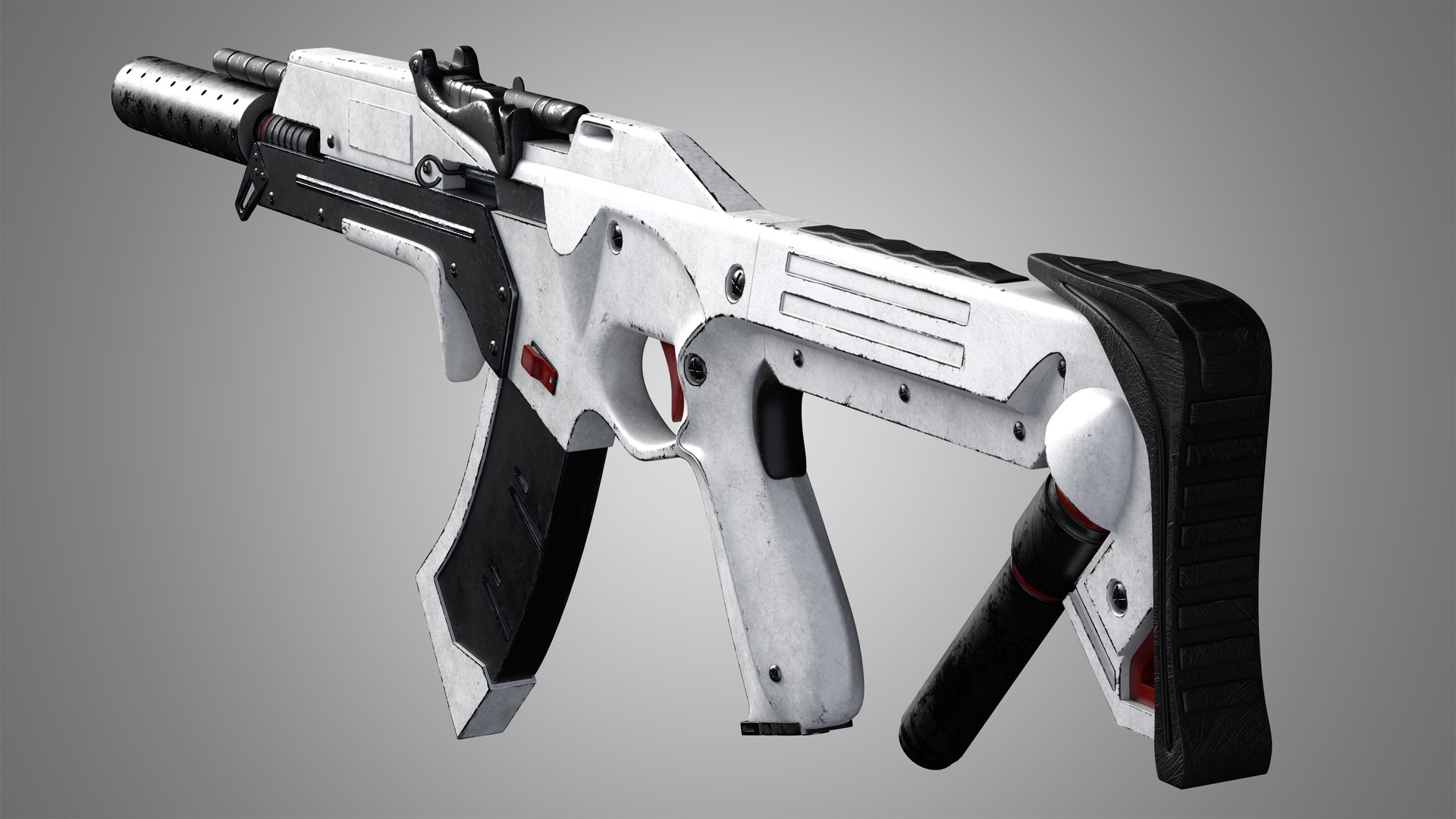 Sci-Fi Rifle 01 3D Model - TurboSquid 1982486