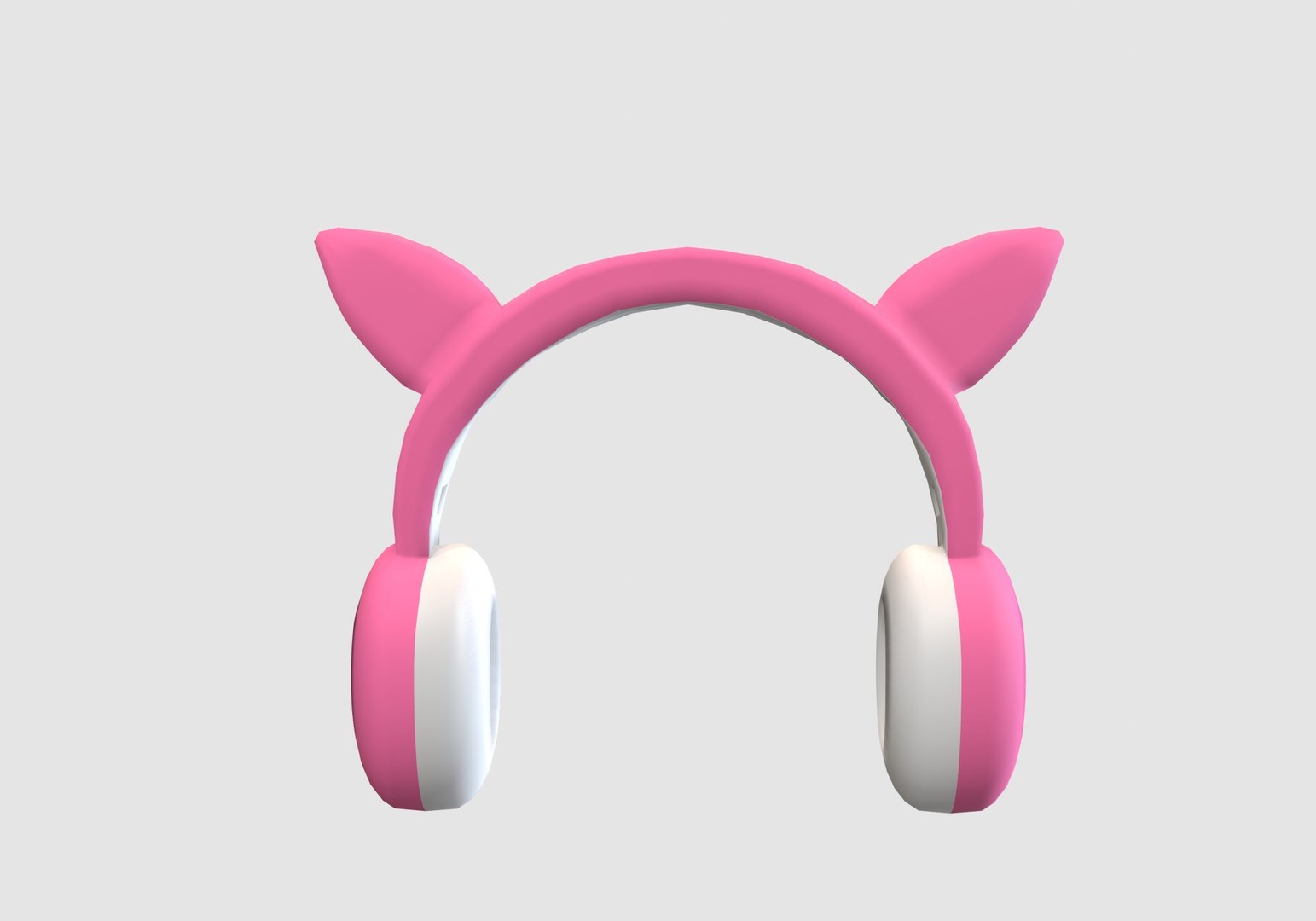 3D Female Cartoon Headphones - TurboSquid 1912868