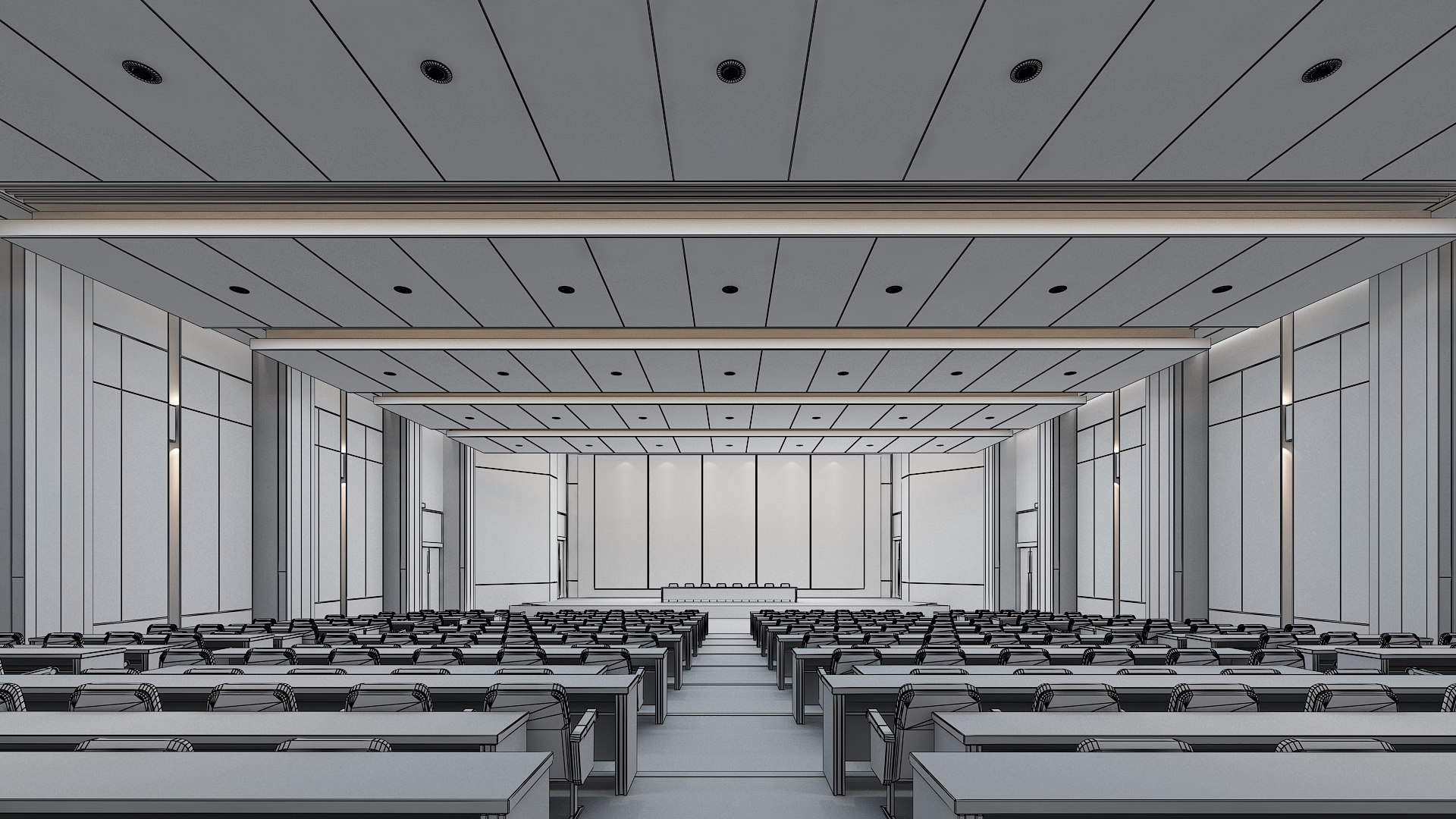 Lecture Hall 04 3D Model - TurboSquid 2106528