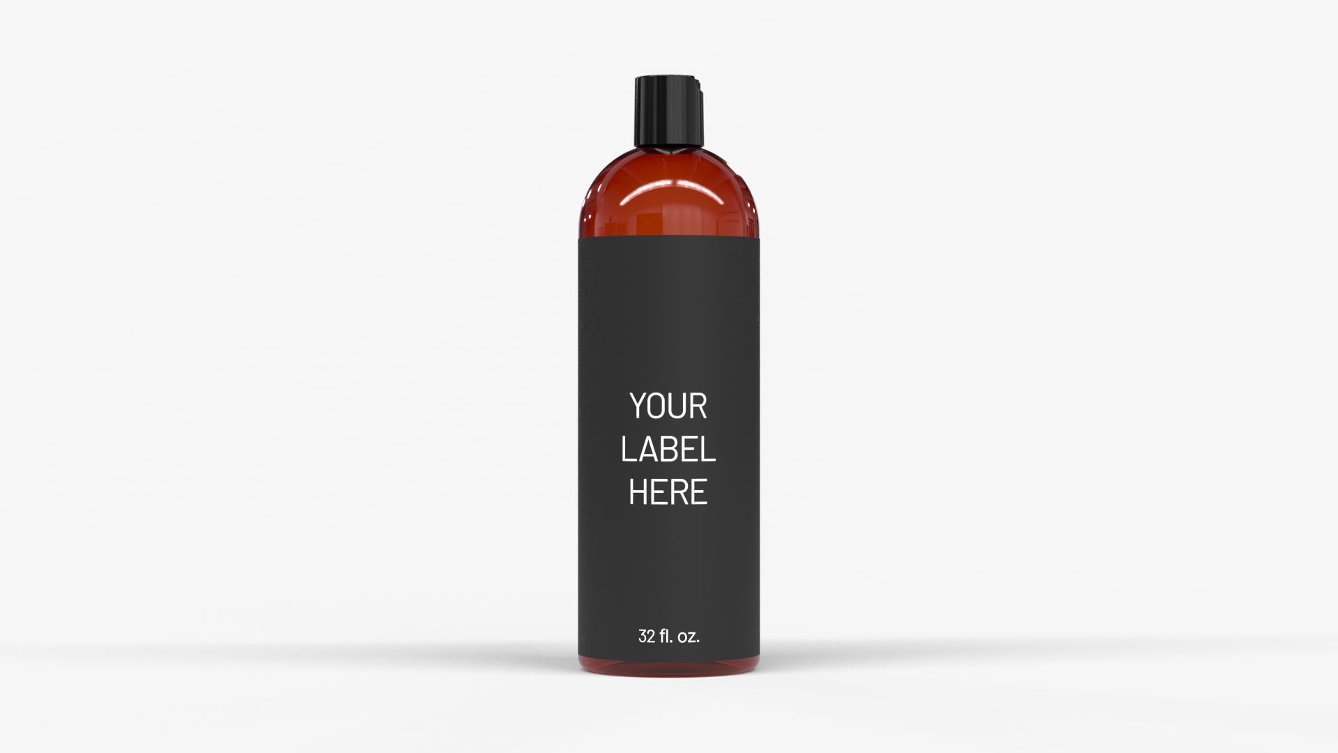 3D Plastic Cosmo Round Disc Top Bottle 32oz-A Model - TurboSquid 2476439