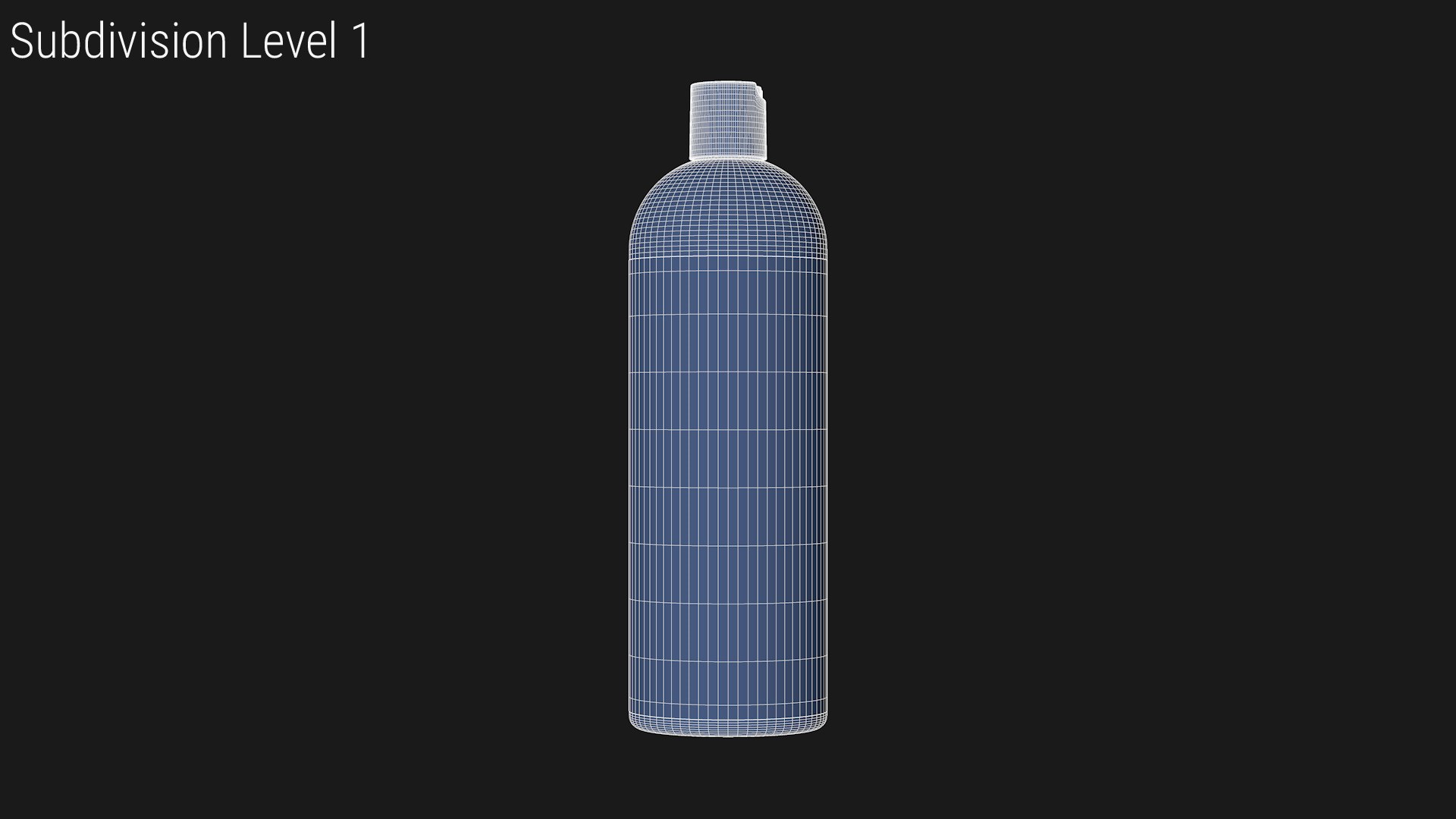 3D Plastic Cosmo Round Disc Top Bottle 32oz-A Model - TurboSquid 2476439