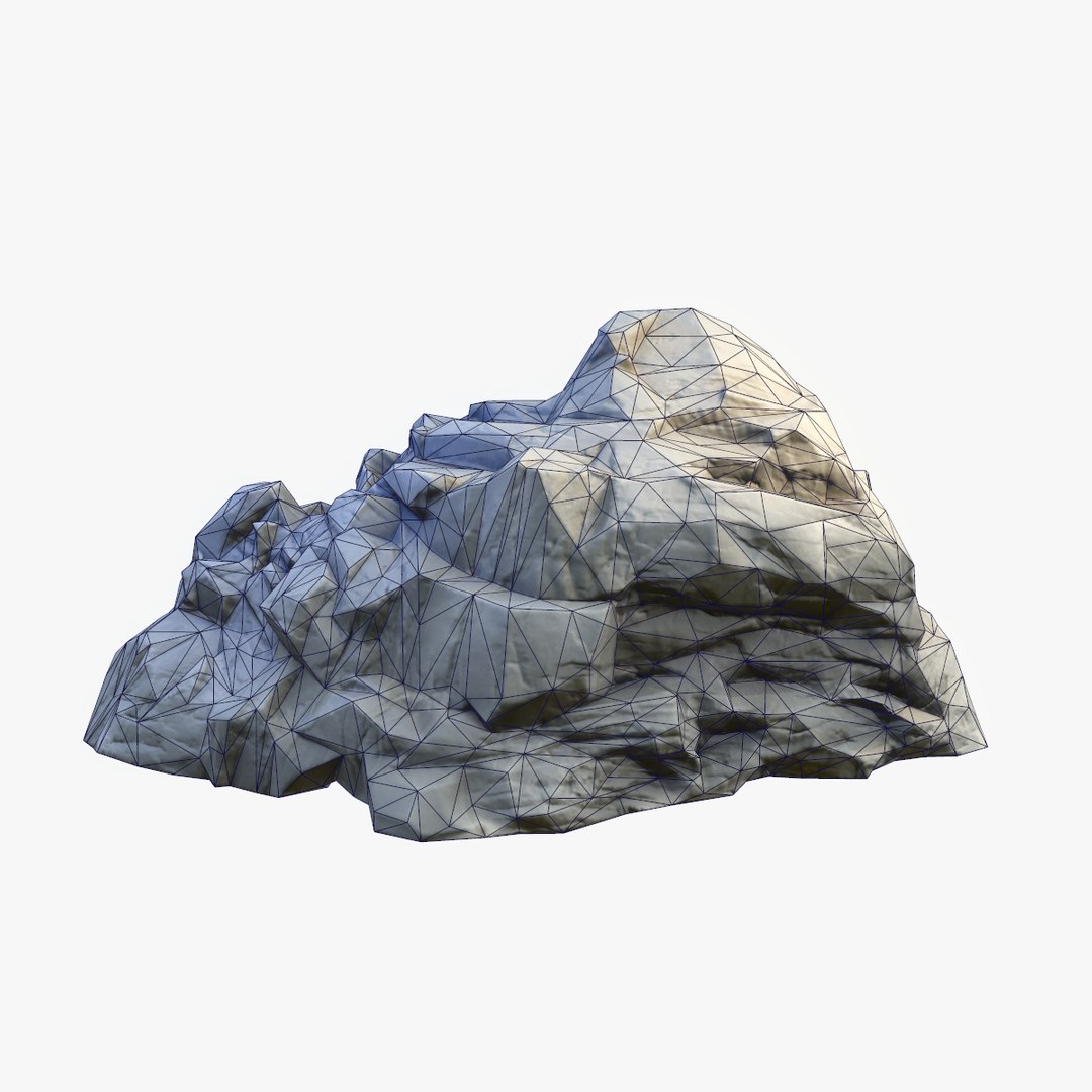Mossy Boulder 3d Obj