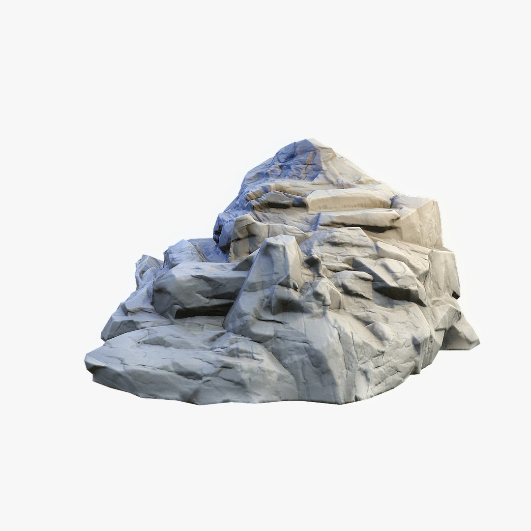 Mossy Boulder 3d Obj