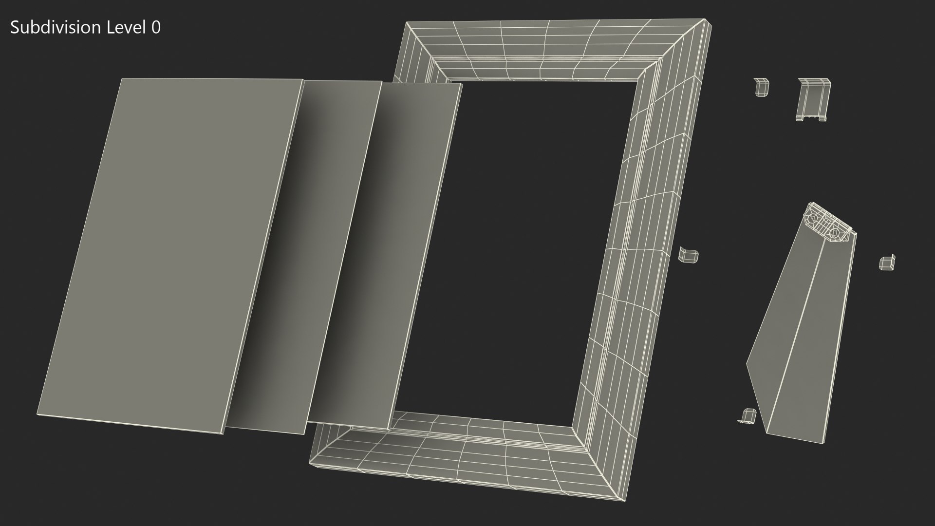 3D Model Small Plastic Photo Frame - TurboSquid 1614963