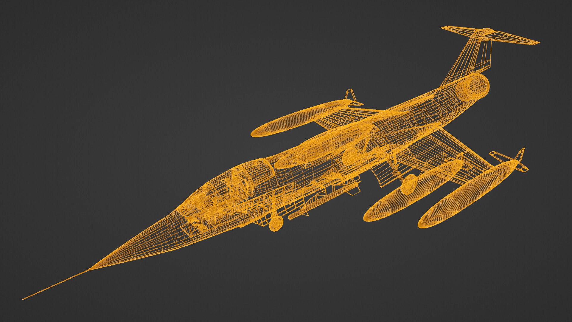 3d F104 Starfighter F 104