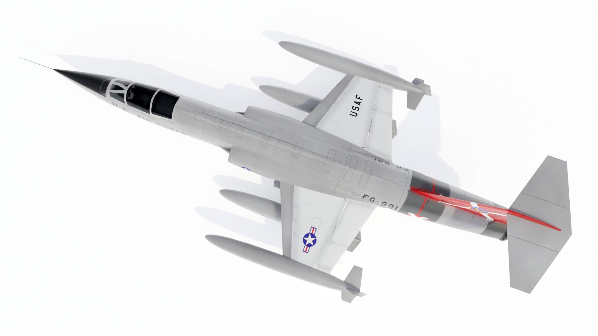 3d F104 Starfighter F 104