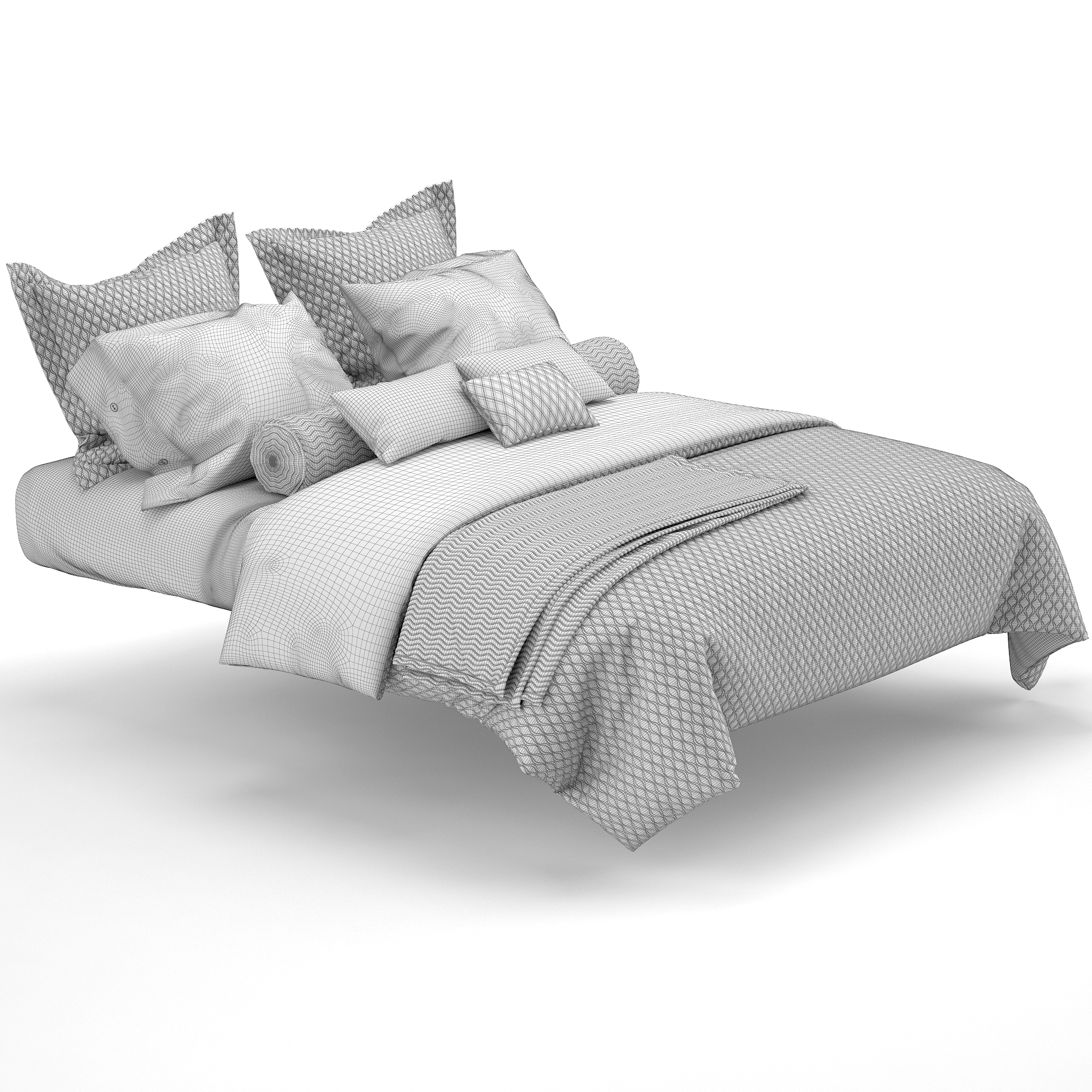 bed photorealistic realistic 3d max