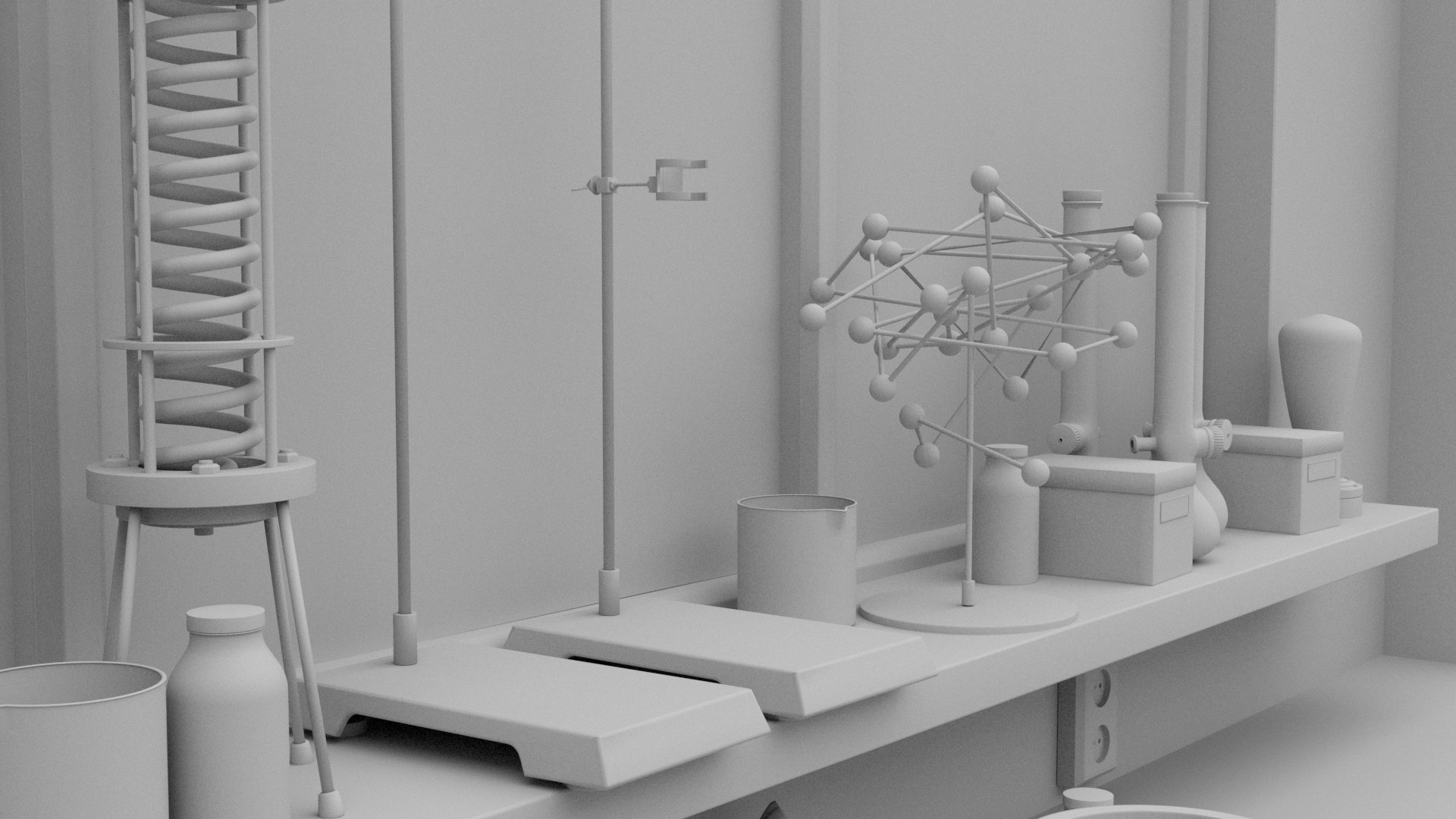 3D Science Classroom - TurboSquid 1845772
