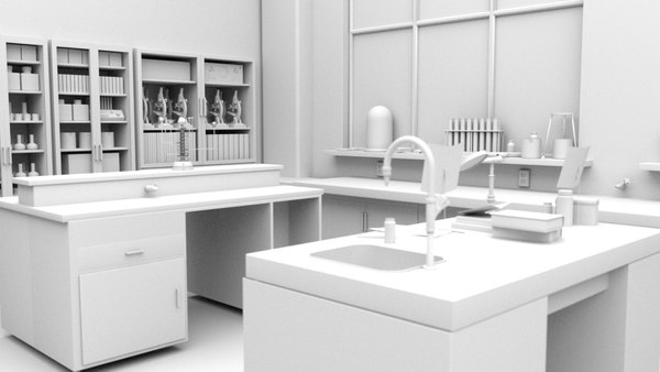3D Science classroom - TurboSquid 1845772