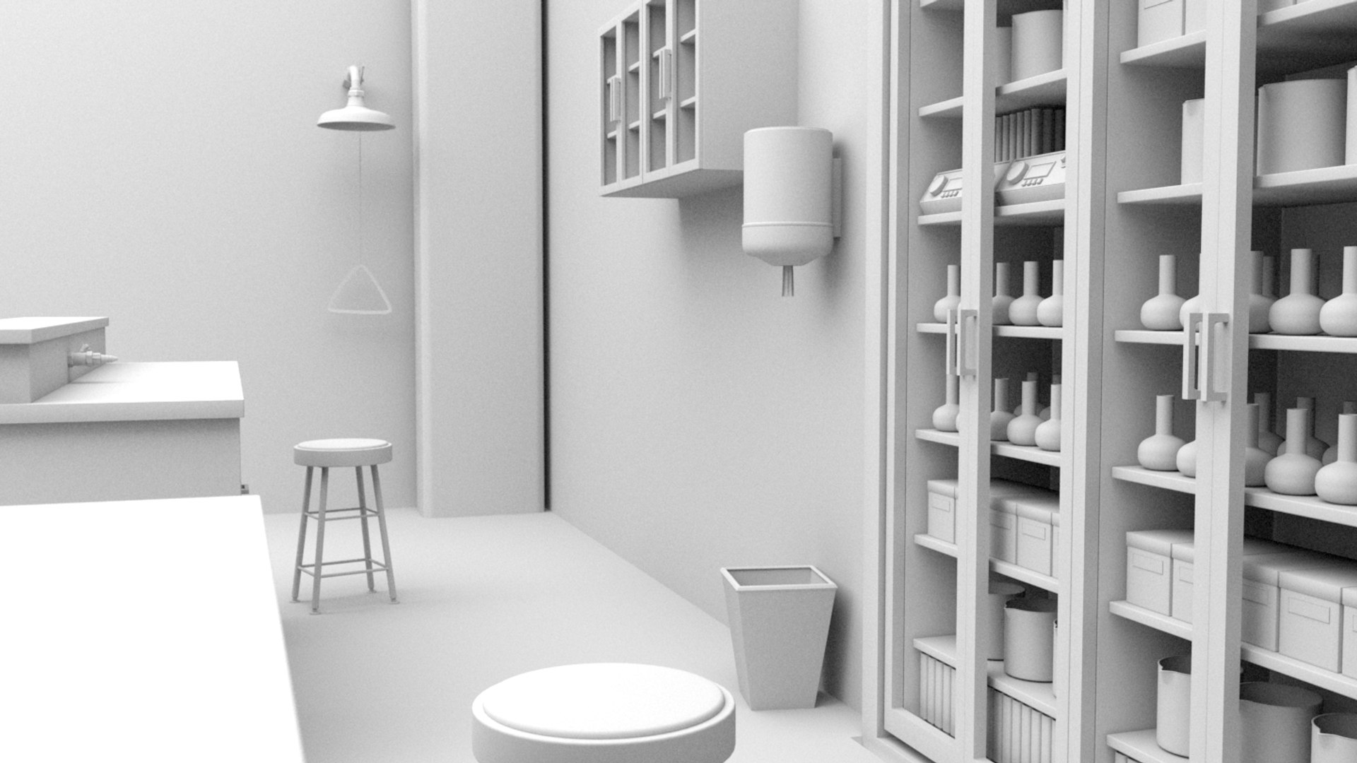 3D Science Classroom - TurboSquid 1845772
