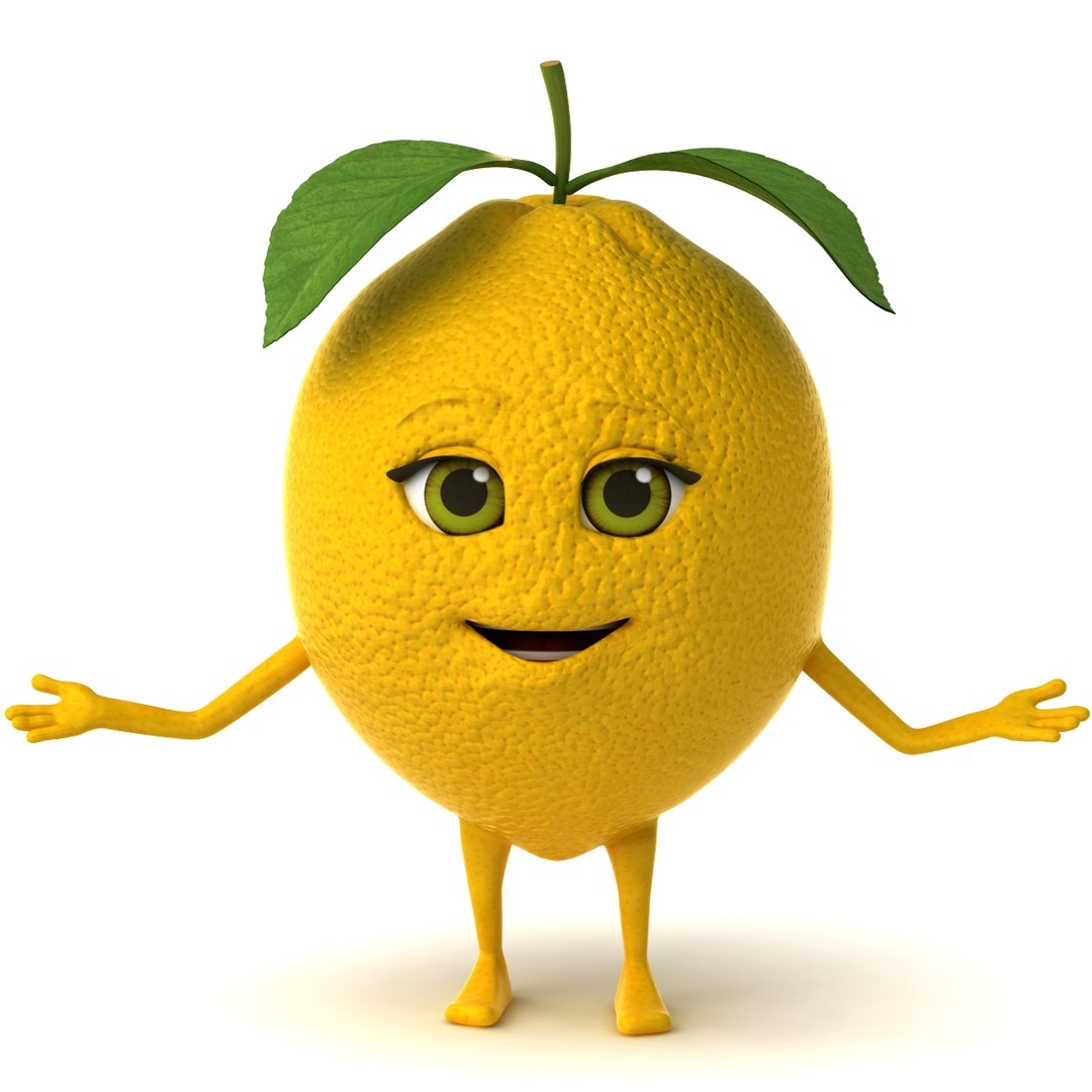 Max Dugm07 Rigged Cartoon Lemon