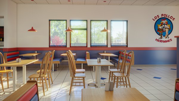Los Pollos Hermanos Retaurant3D模型 - TurboSquid 1886562