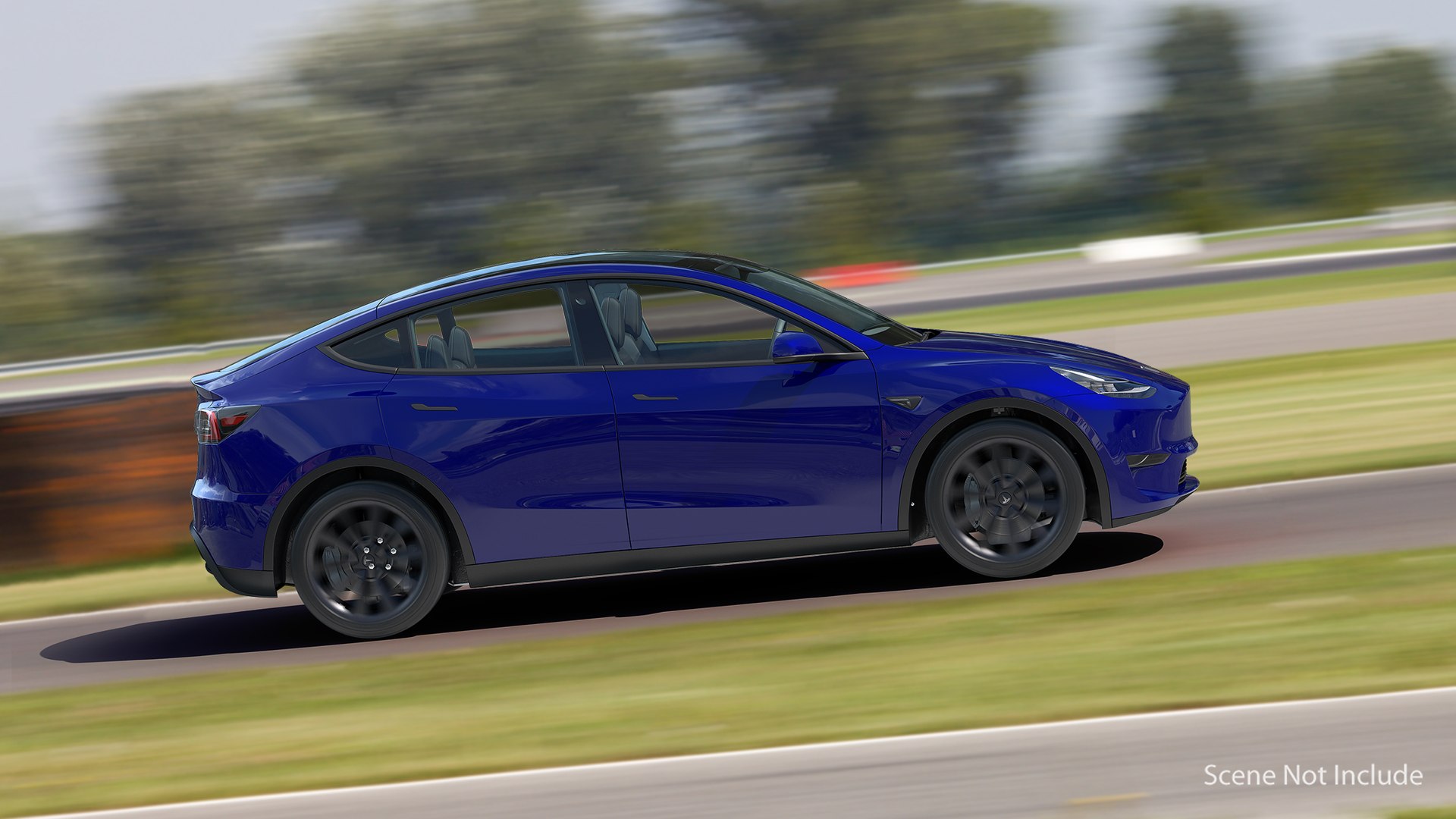 Tesla y blue modeled model - TurboSquid 1416926