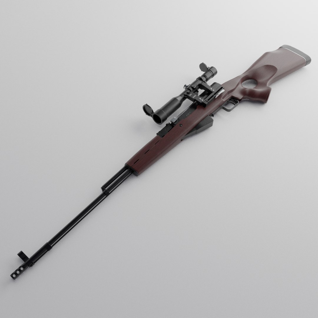 3D Russian Sks-45 Rifle Posp-4 Model - TurboSquid 1274294