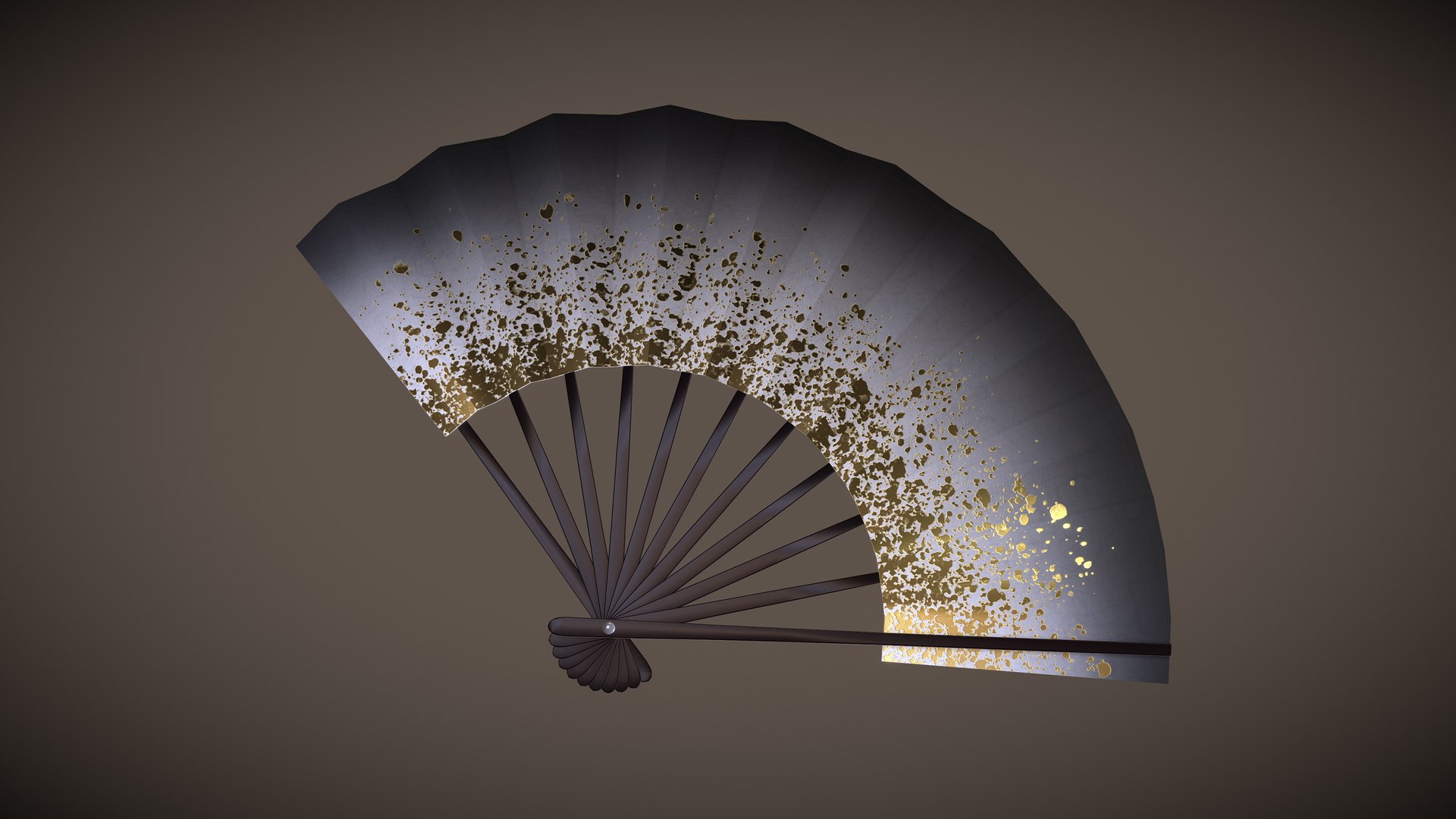 Traditional Japanese Hand Fan Model - TurboSquid 1627681