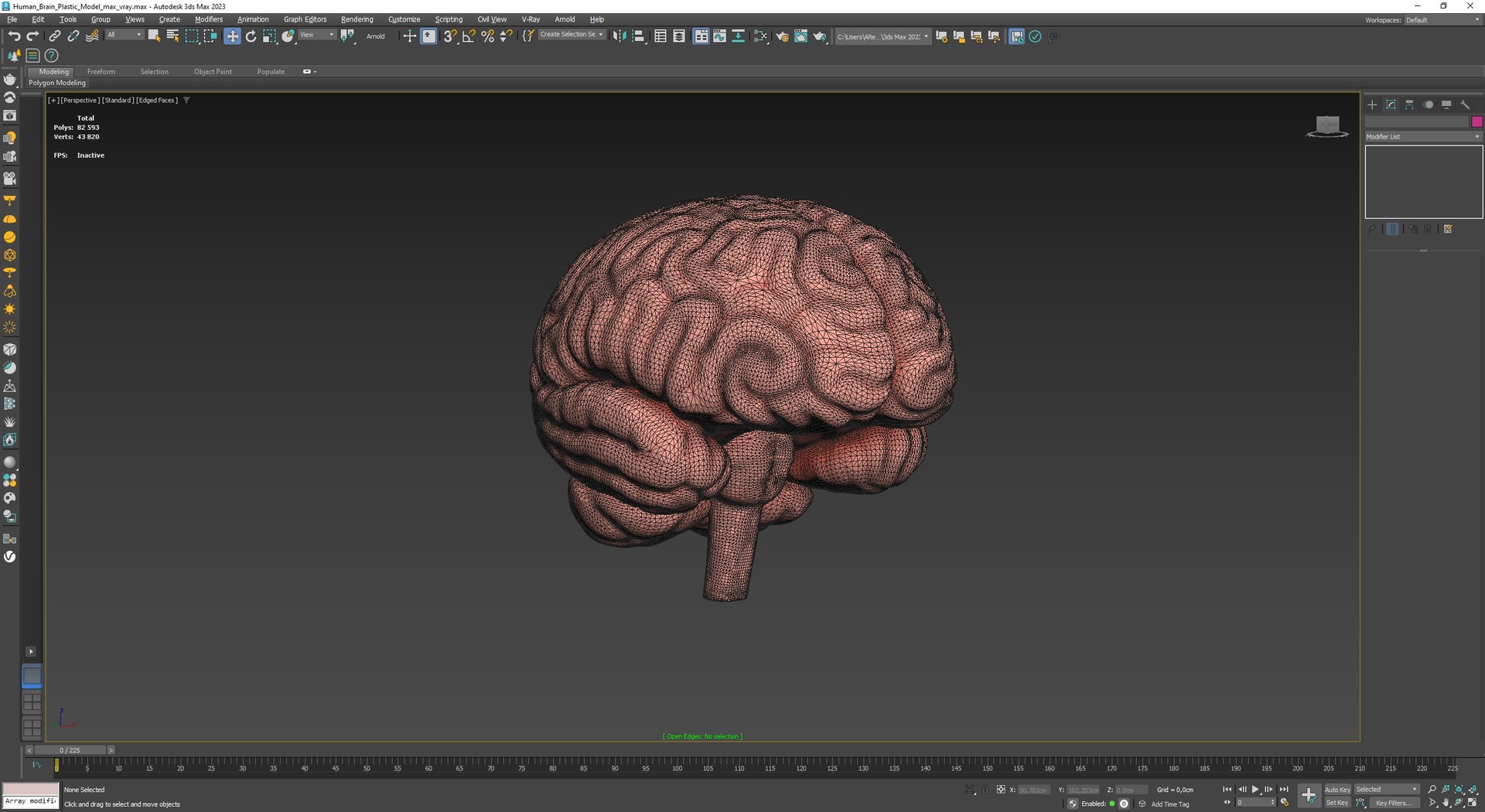 Human Brain Plastic Model For 3D Print 3D Model - TurboSquid 2285077