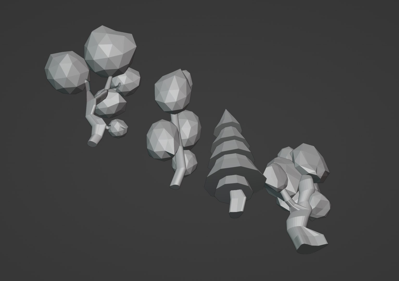 Low Poly Trees 01 Model - TurboSquid 2129644