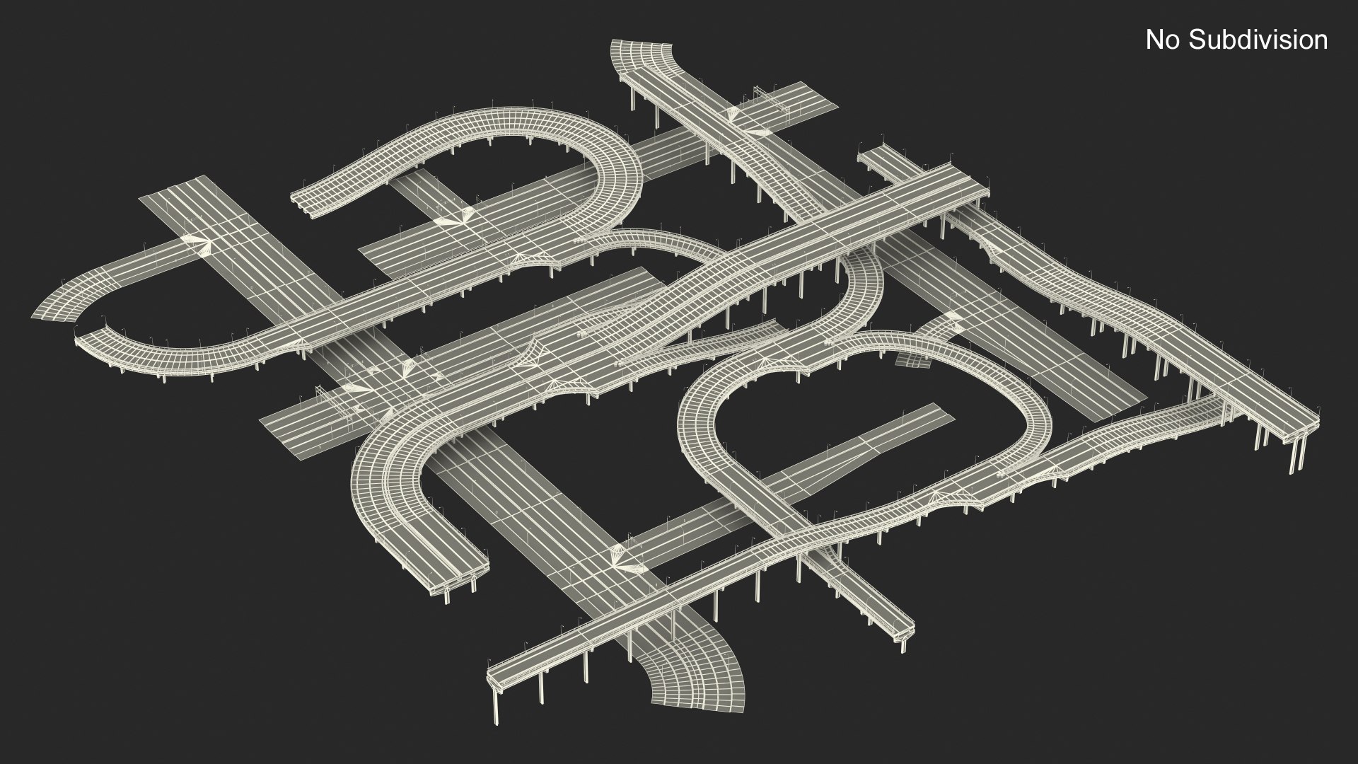 Connectable Highway Road Elements Set 3D - TurboSquid 1984560