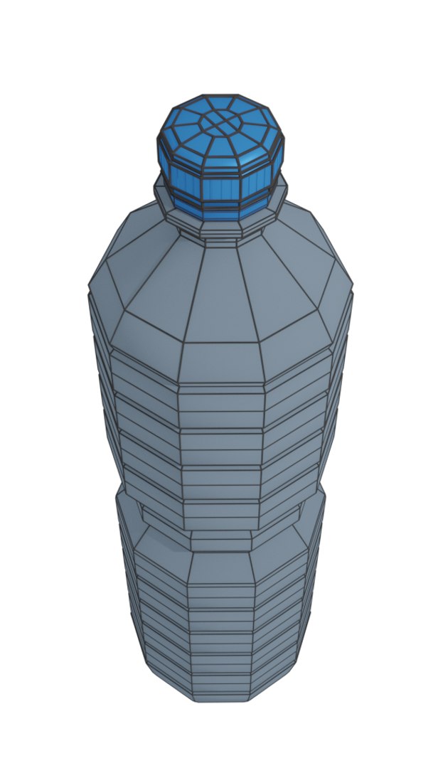 Simple plastic bottle 3D model - TurboSquid 1575737