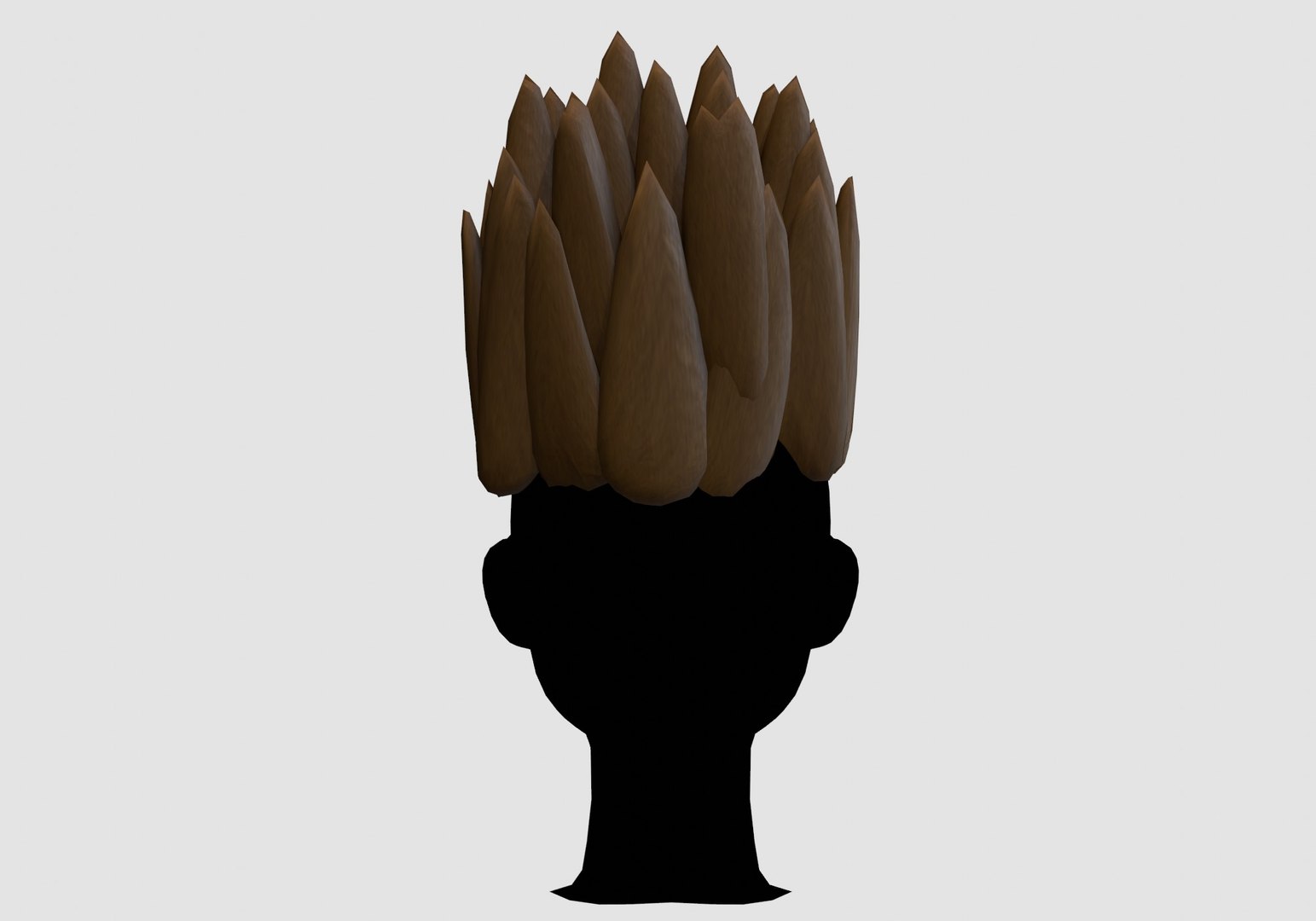 3D Long Up Hairstyle - TurboSquid 1931864