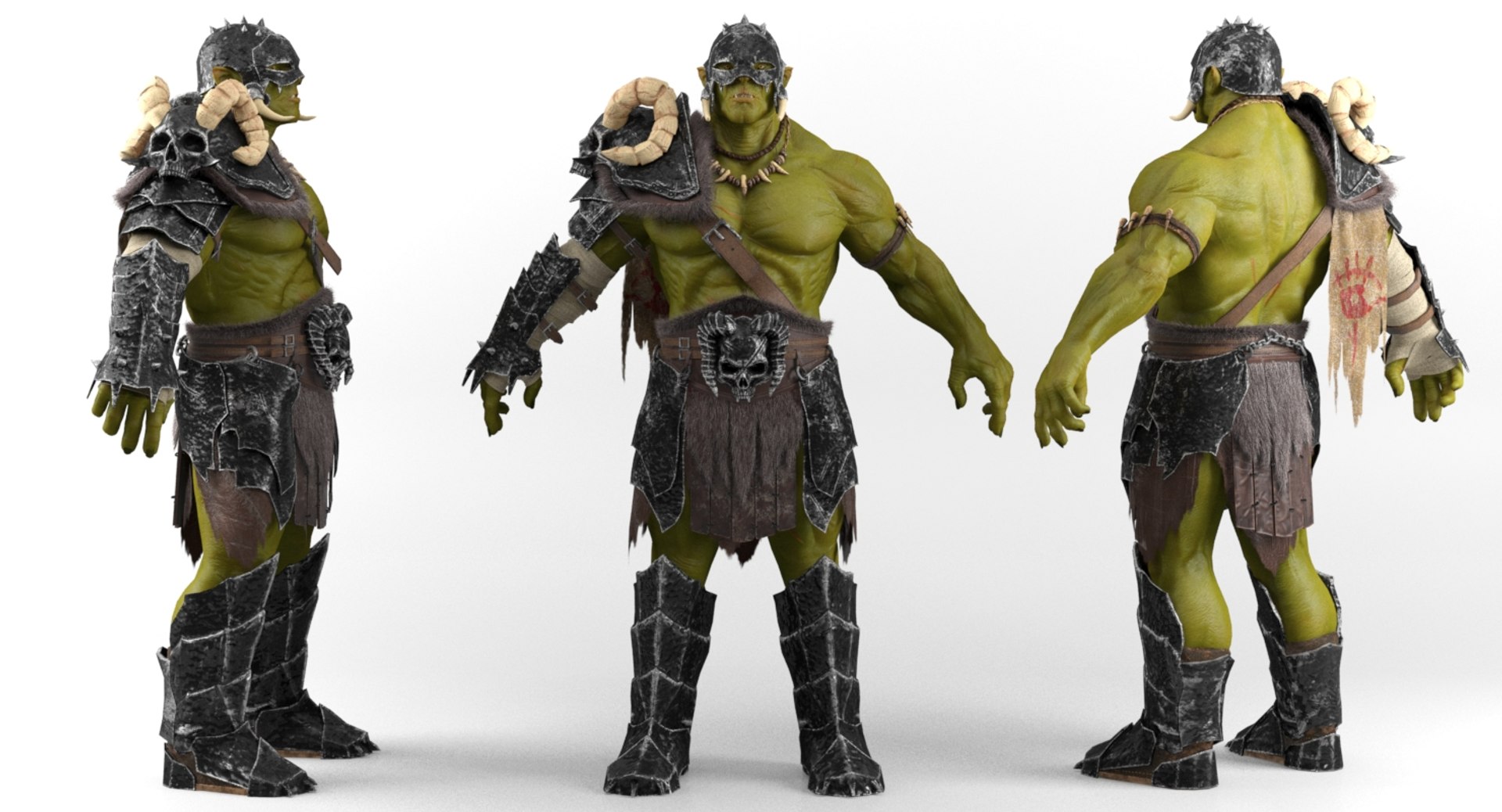 3D Orc Armor Model - TurboSquid 1174359