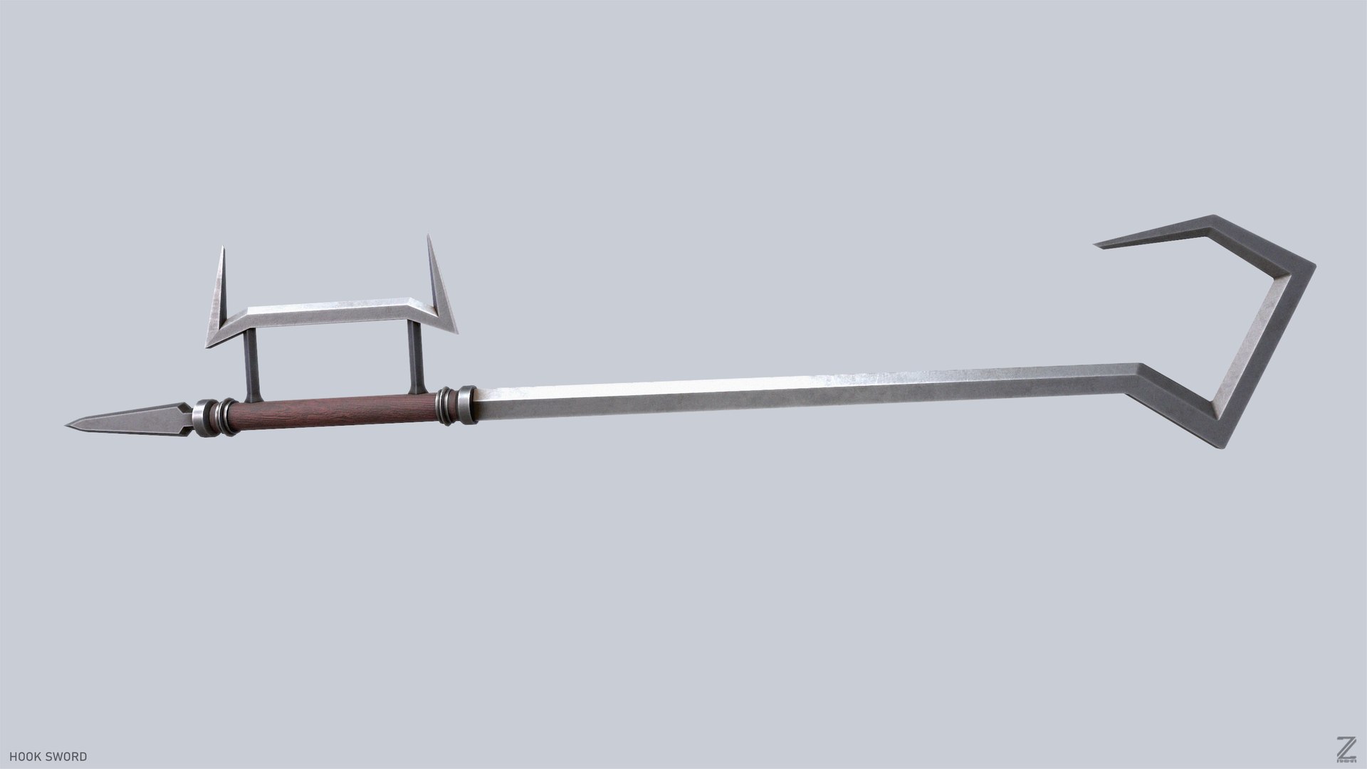 3D Hook Sword - TurboSquid 2422006